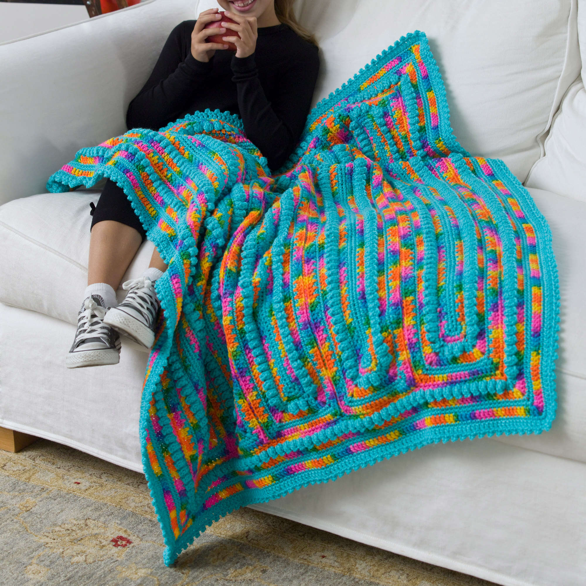 Free Red Heart Child's Throw Crochet Pattern | Yarnspirations