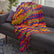 Free Easy Red Heart Vibrant Stripes Throw Crochet Pattern | Yarnspirations