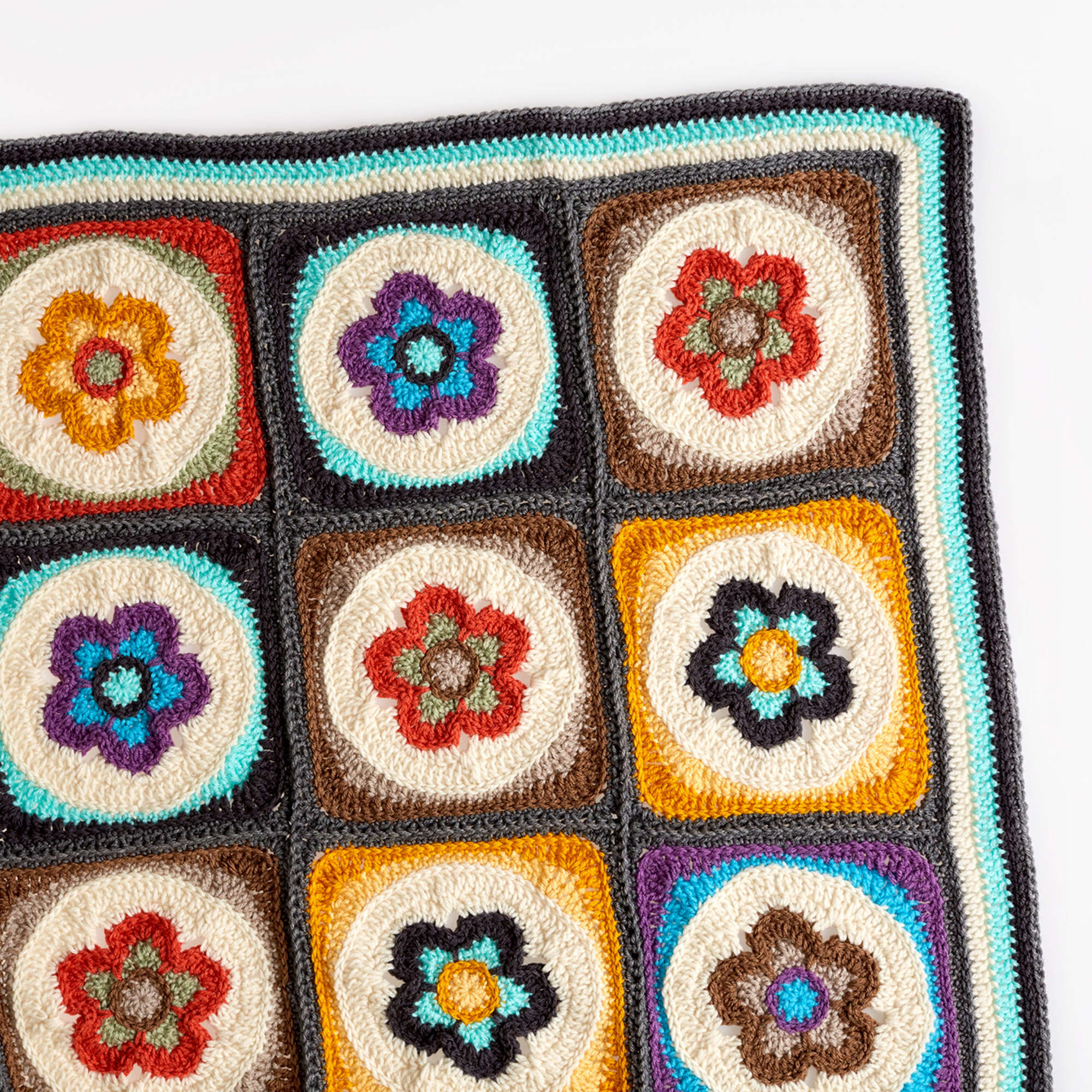 Free Red Heart Flower Power Crochet Blanket Pattern | Yarnspirations