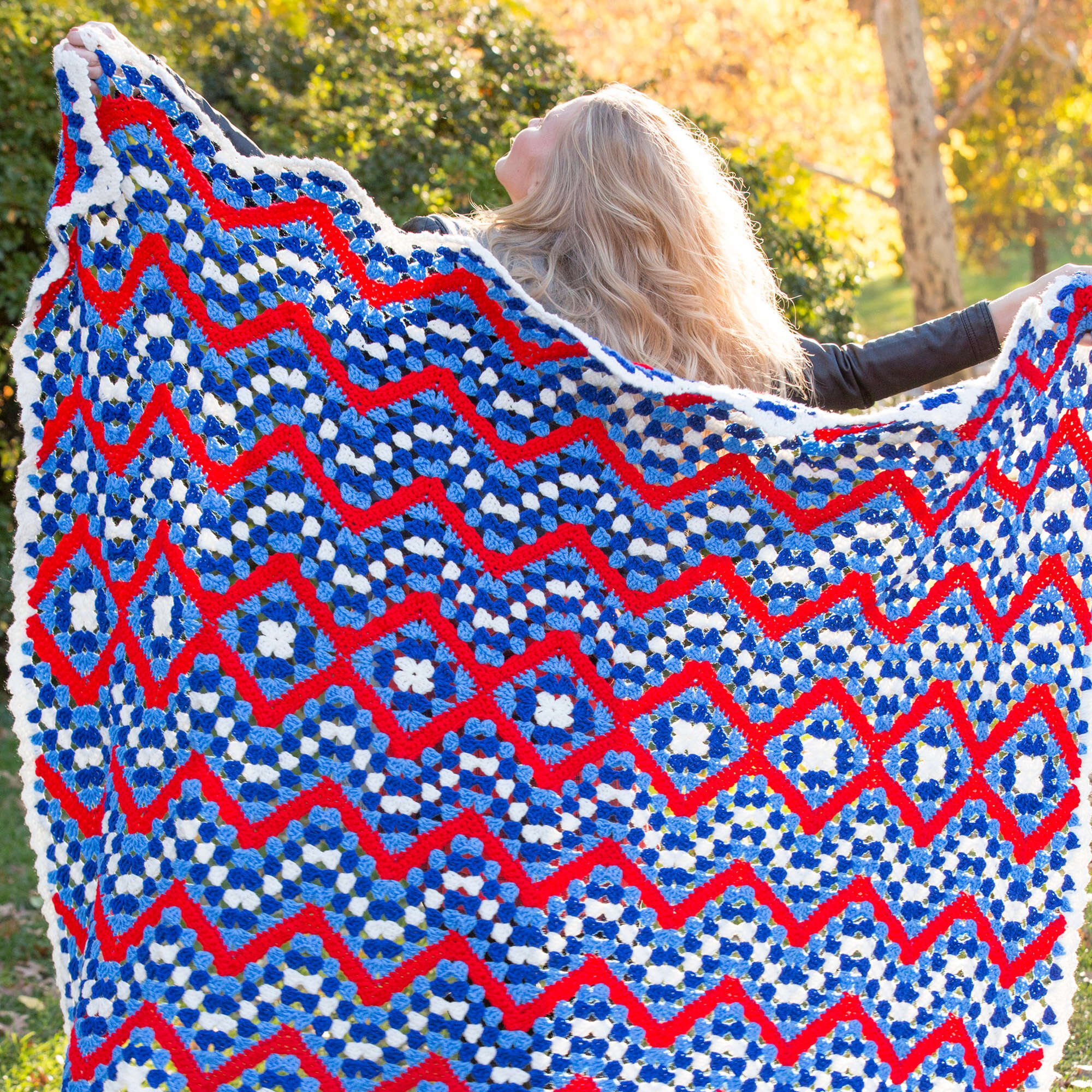 Red Heart Patriotic Pride Throw | Yarnspirations