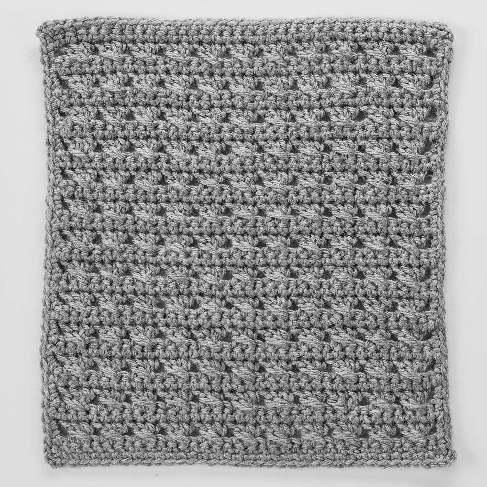 Red Heart Cross-Stitched Square for Checkerboard Textures Throw ...