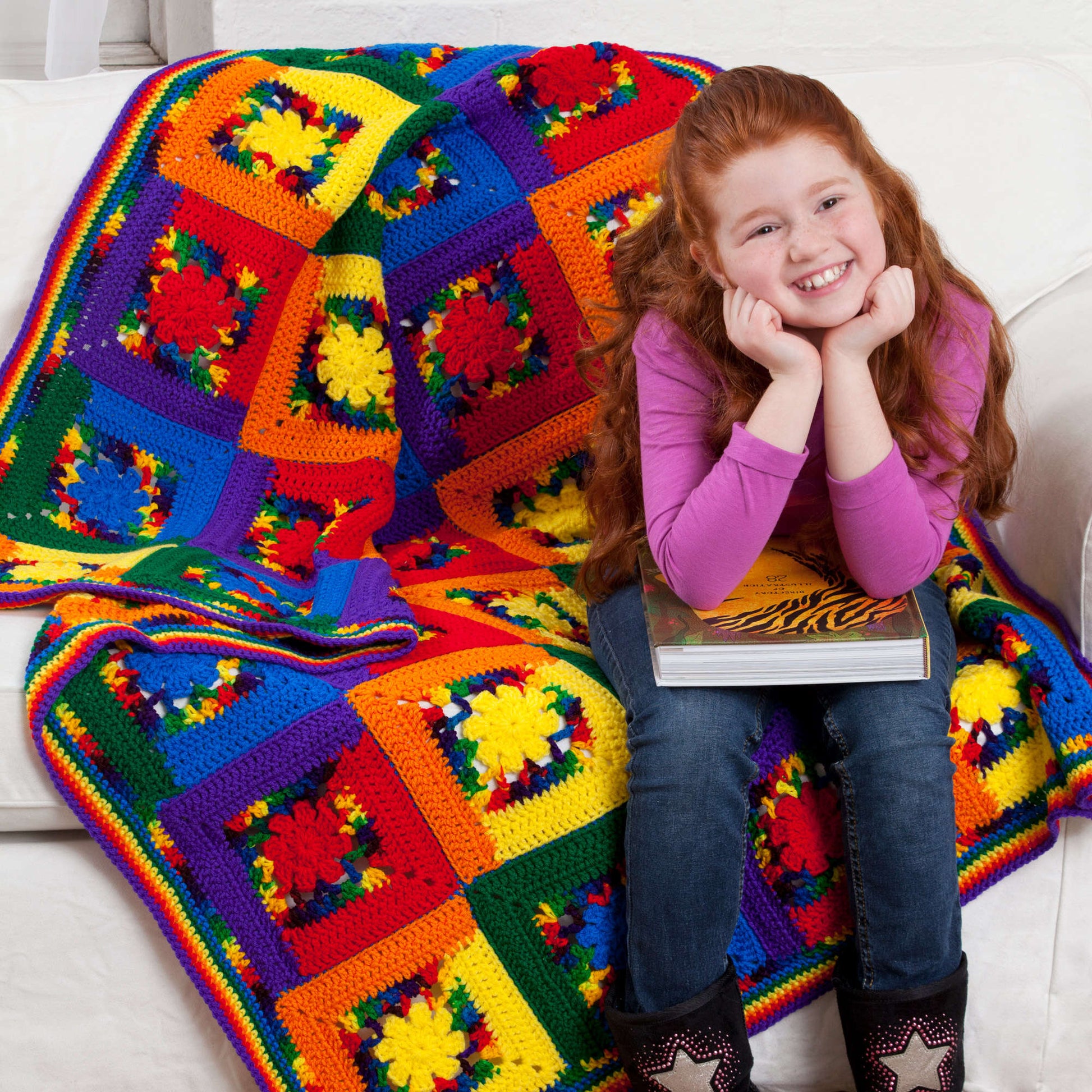 Red Heart Kids Cabin Throw | Yarnspirations