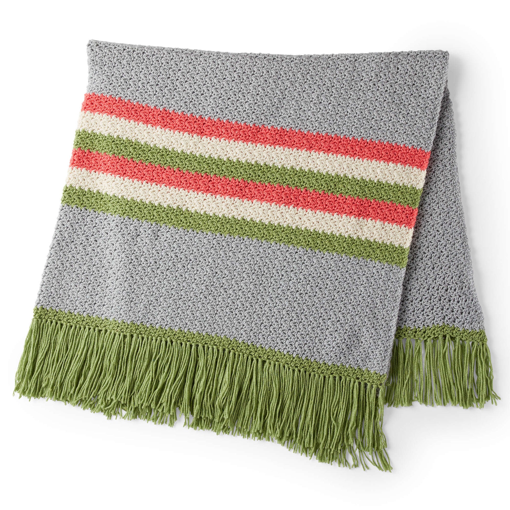 Free Easy Red Heart Team Colors Blanket Crochet Pattern | Yarnspirations