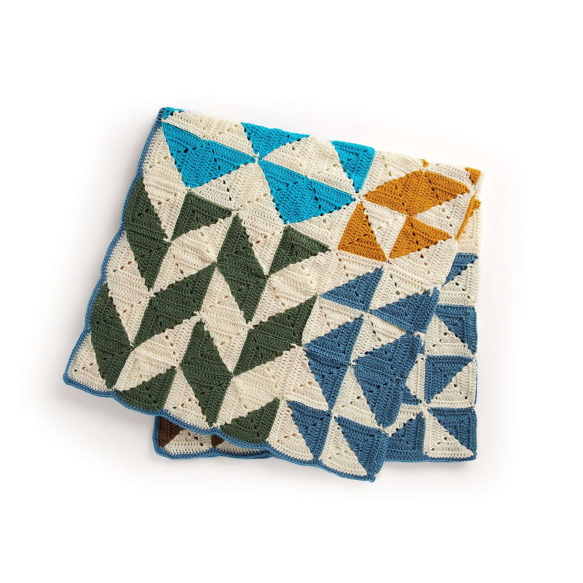 Free Easy Red Heart Modern Patchwork Sampler Blanket Crochet Pattern ...