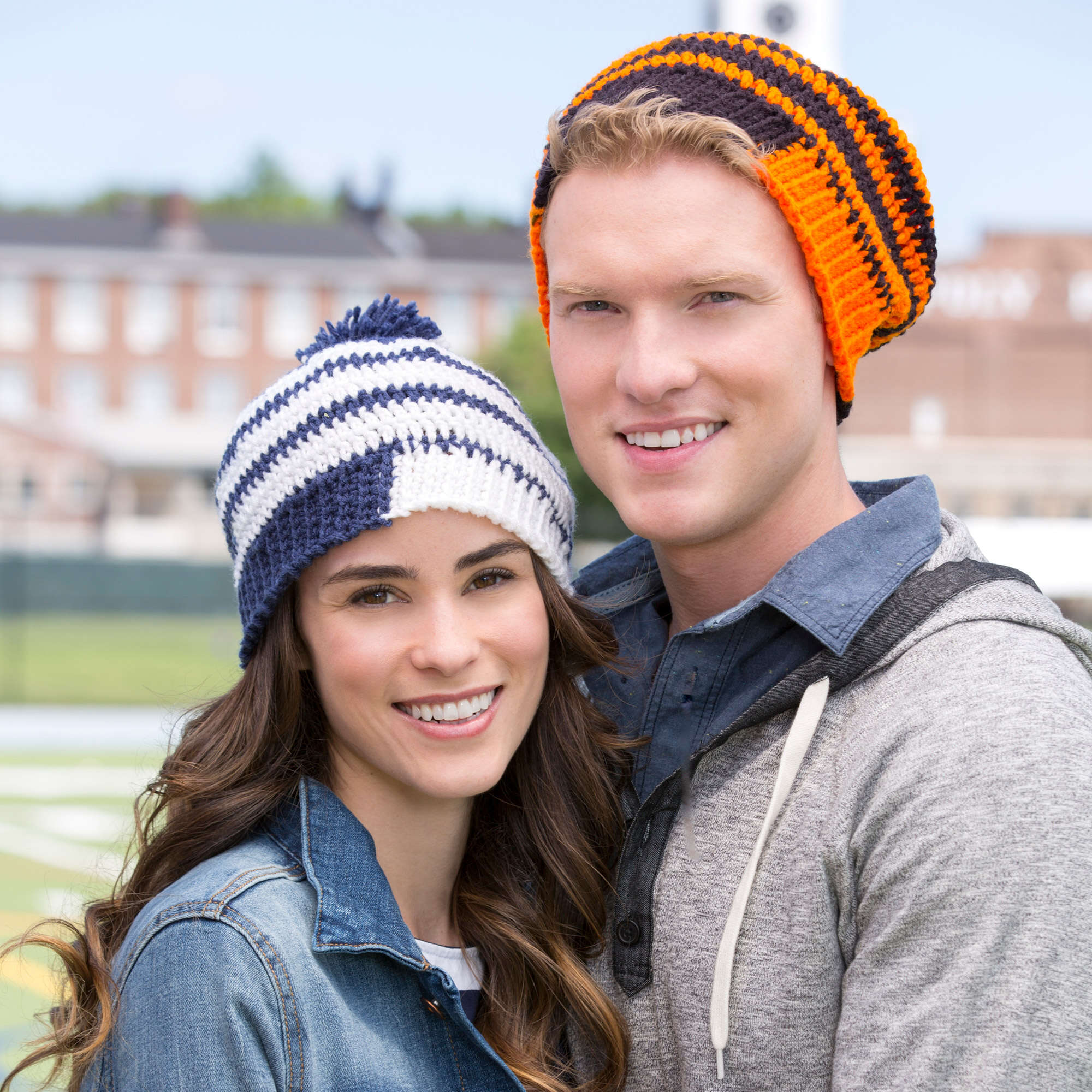 Free Easy Red Heart Fired Up! Slouchy Beanies Crochet Pattern ...