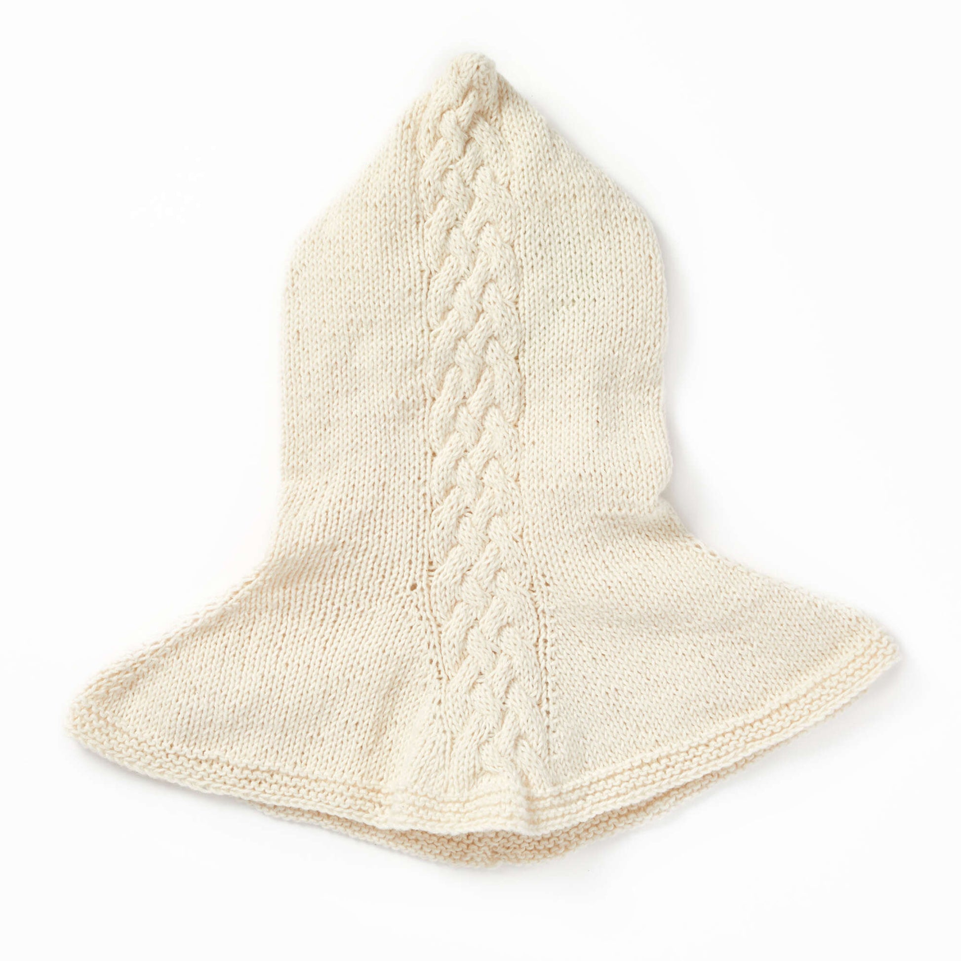 Free Red Heart Hooded Cabled Cowl Knitting Pattern | Yarnspirations