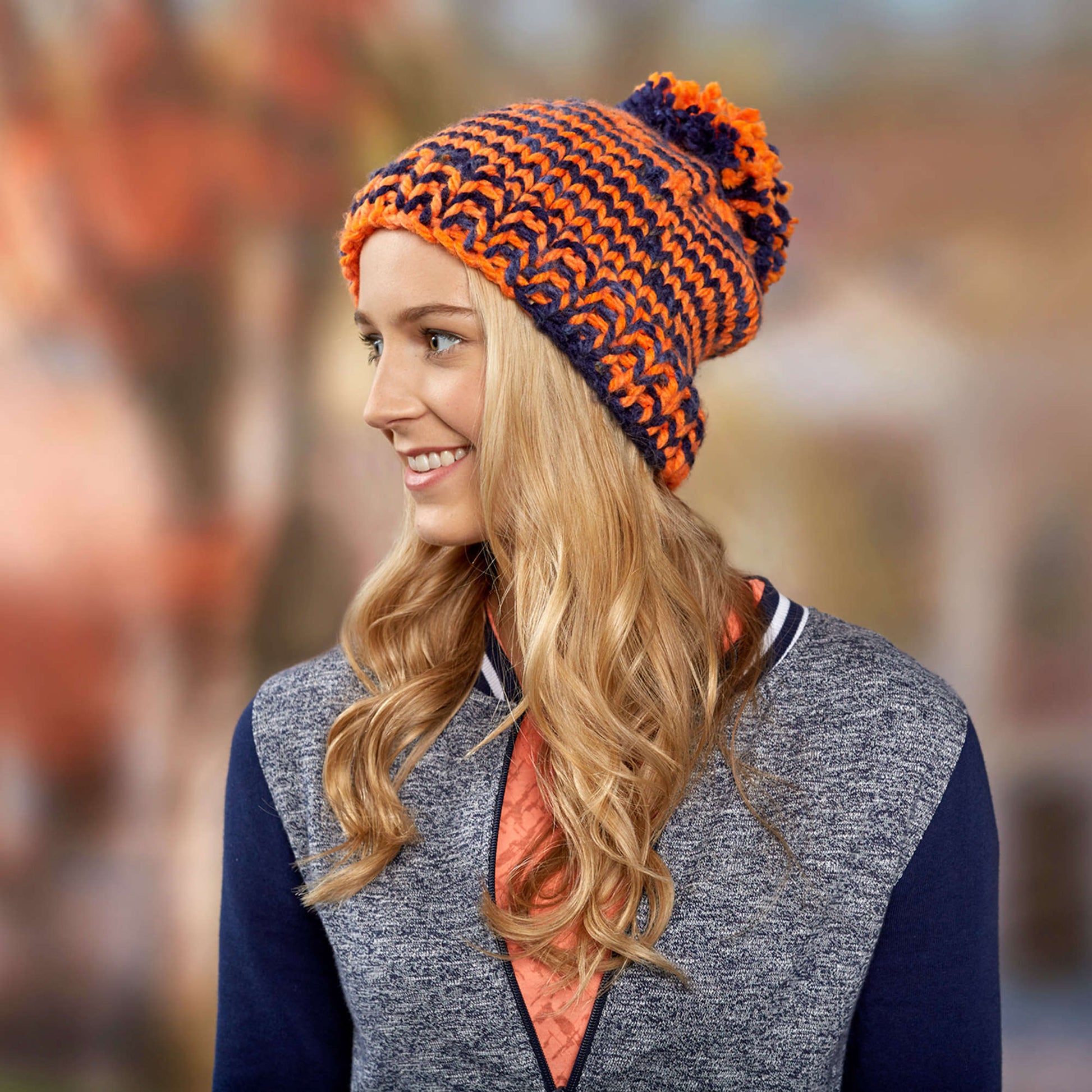 Free Easy Red Heart Spirit Week Chunky Hat Knitting Pattern ...