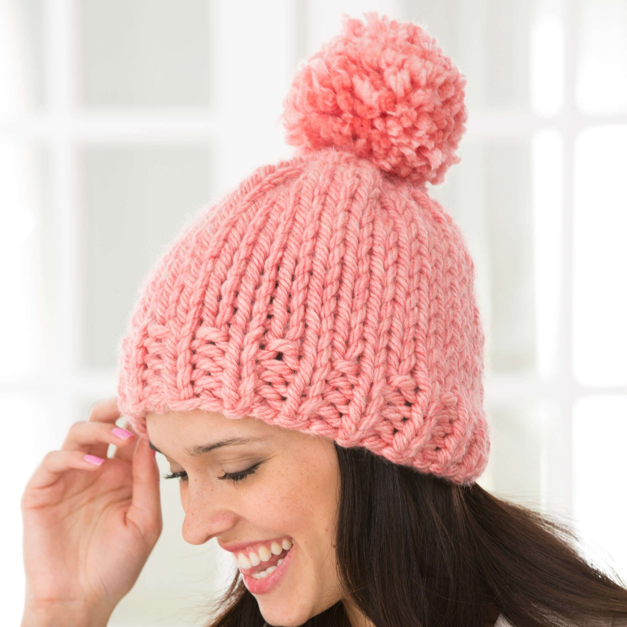 Free Easy Red Heart Create Some Charm Hat Knitting Pattern | Yarnspirations
