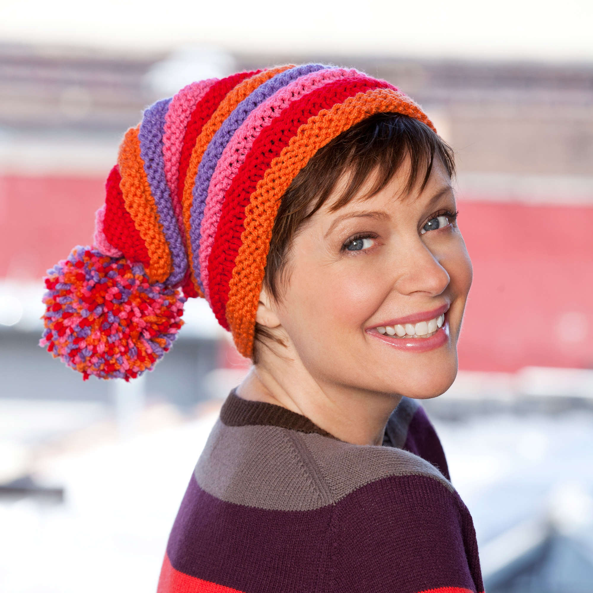 Free Easy Red Heart Romancing the Hat Knitting Pattern | Yarnspirations