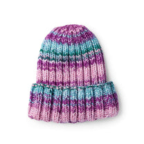 Free Beginner Red Heart Easy Rib Hat Knitting Pattern | Yarnspirations