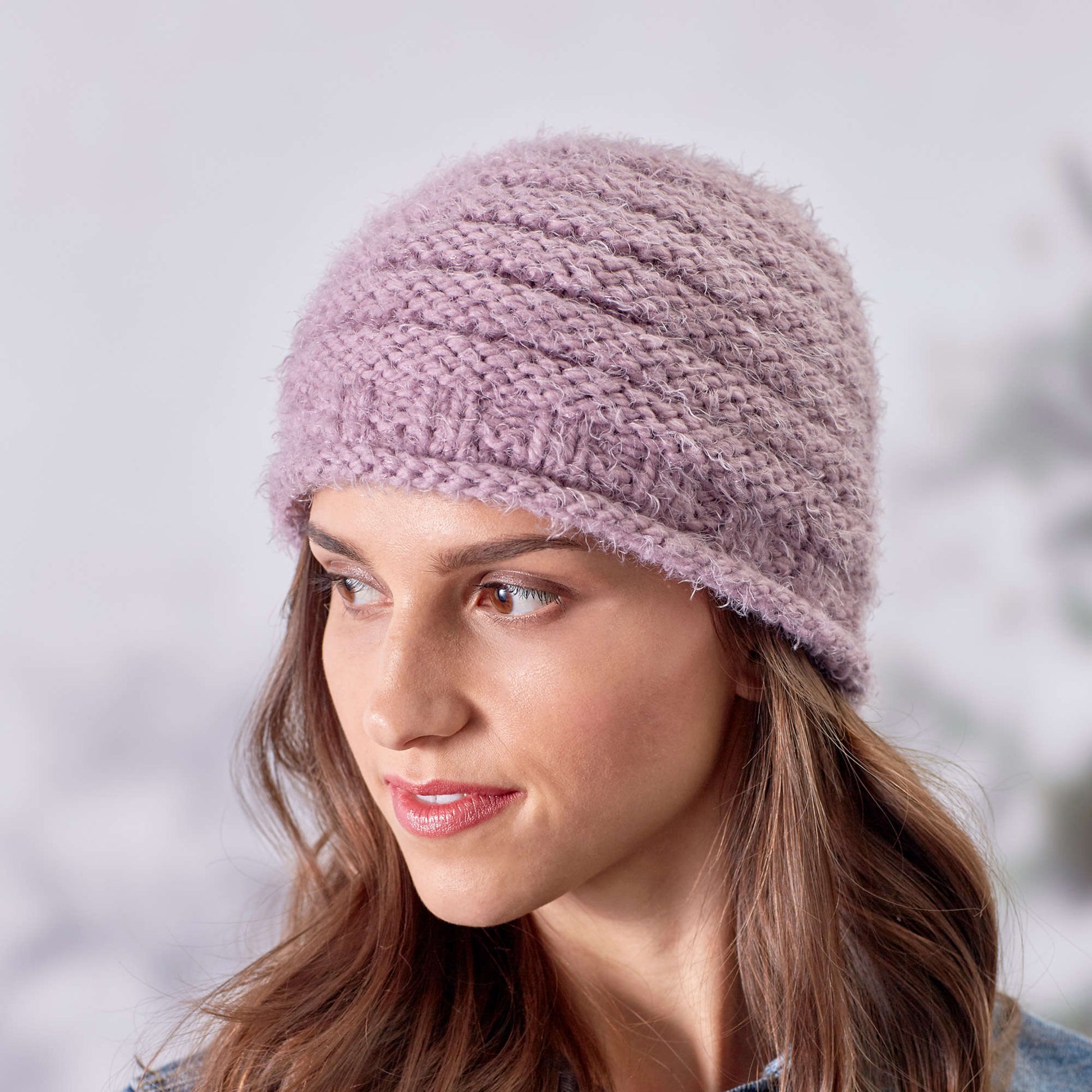 Free Red Heart Cozy Style Hat Knitting Pattern | Yarnspirations