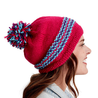 Free Easy Red Heart Rainbow Hat Knitting Pattern | Yarnspirations