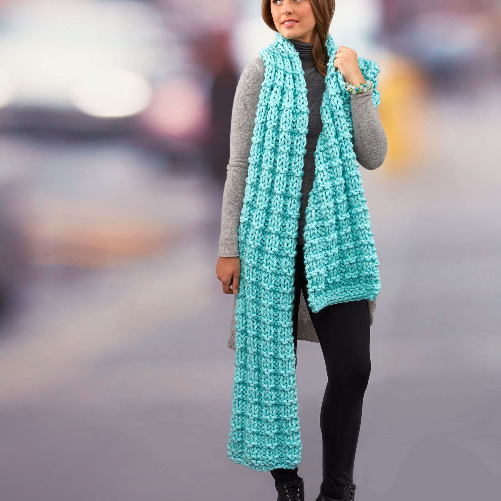 Free Easy Red Heart Everlasting Super Scarf Knitting Pattern ...