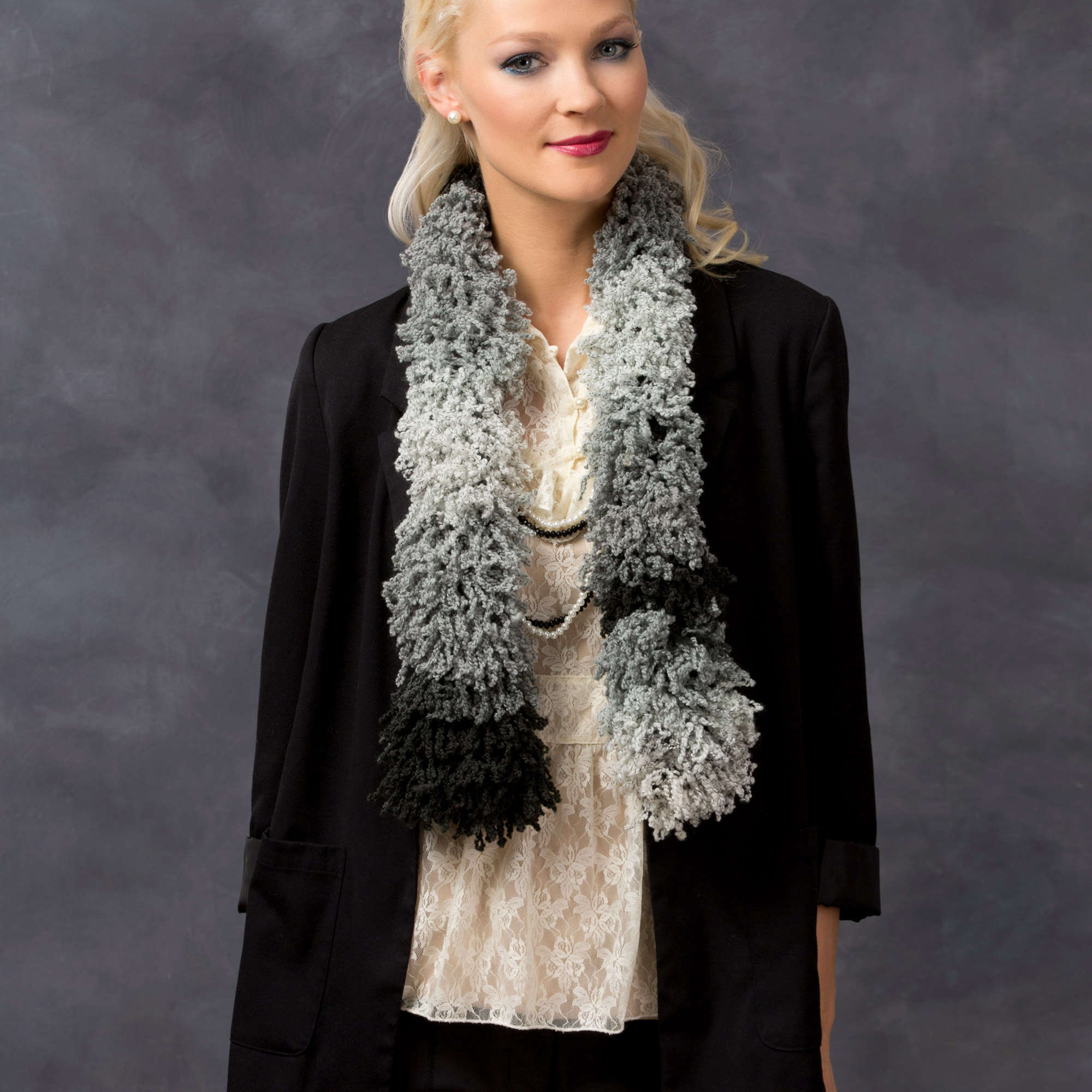 Free Easy Red Heart Sizzle Scarf Knitting Pattern | Yarnspirations