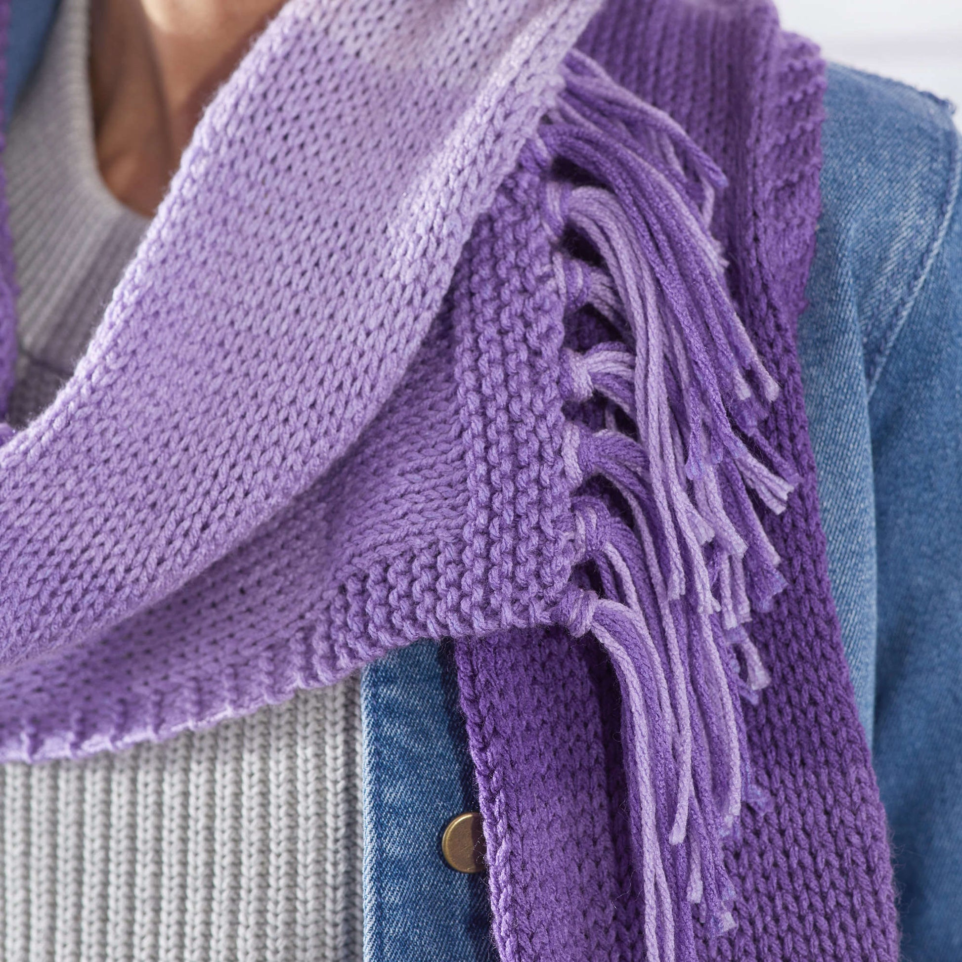 Free Beginner Red Heart Simple Ombre Scarf Knitting Pattern ...