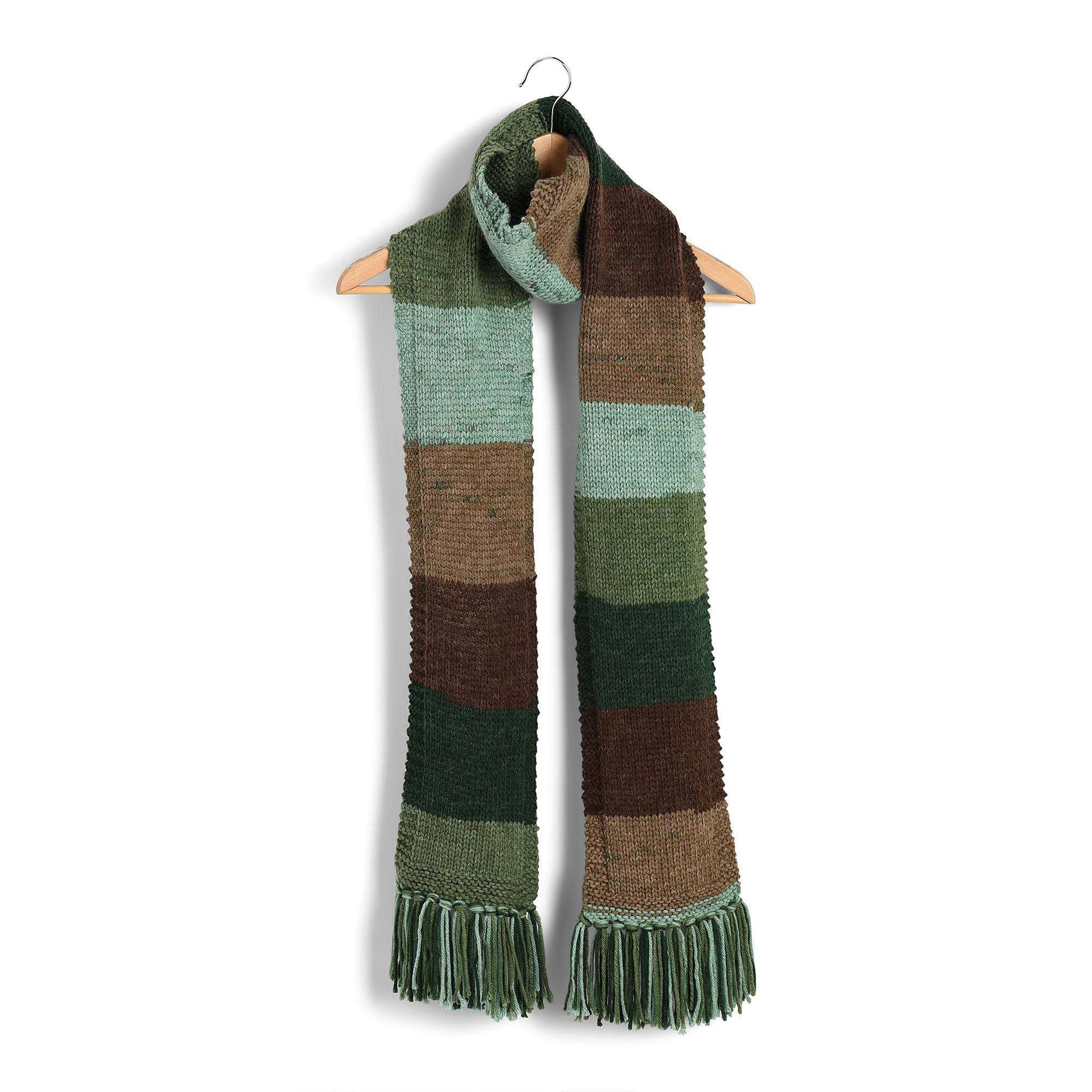 Free Easy Red Heart Striping Scarf Knitting Pattern | Yarnspirations
