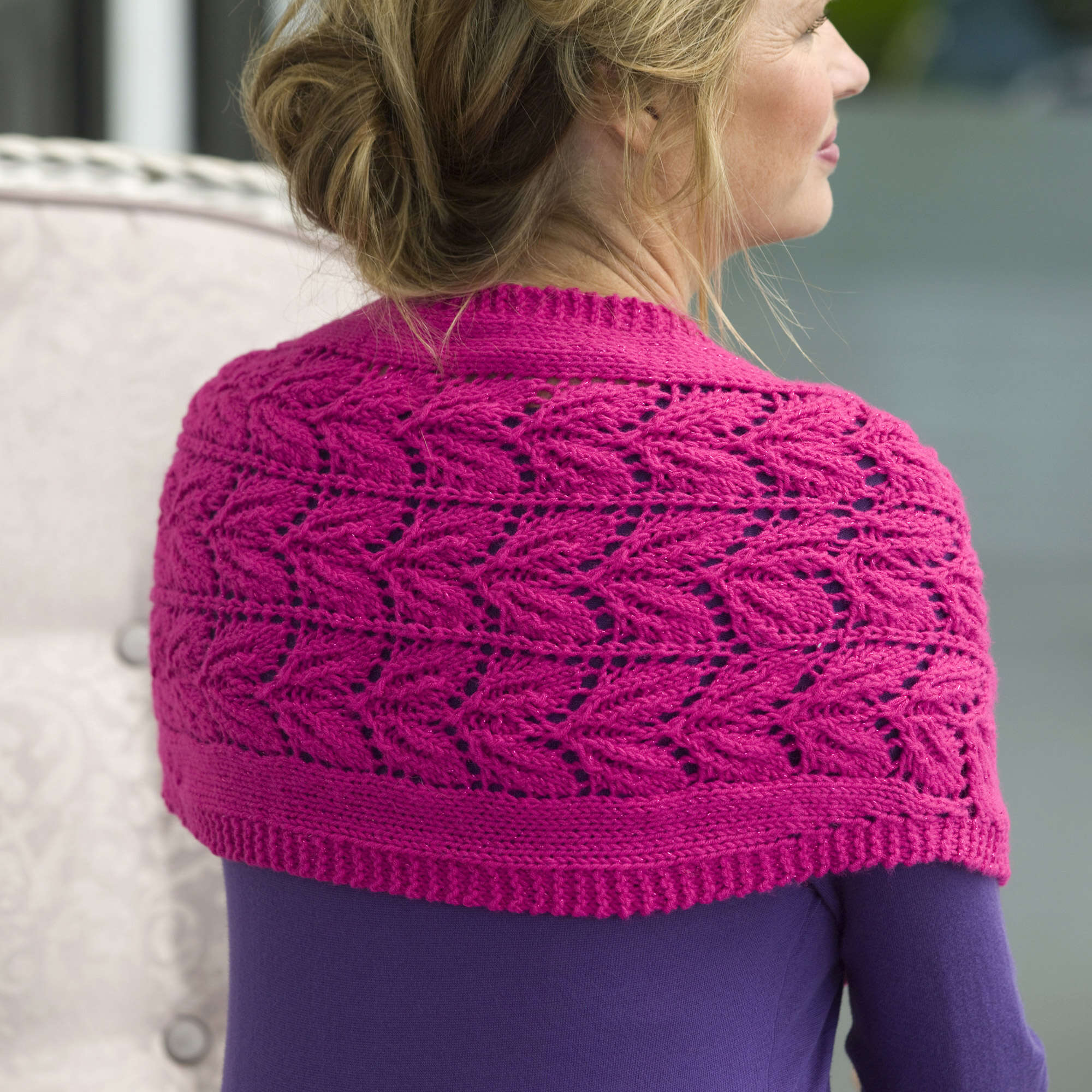 Free Experienced Red Heart One Ball Shawl Knitting Pattern | Yarnspirations