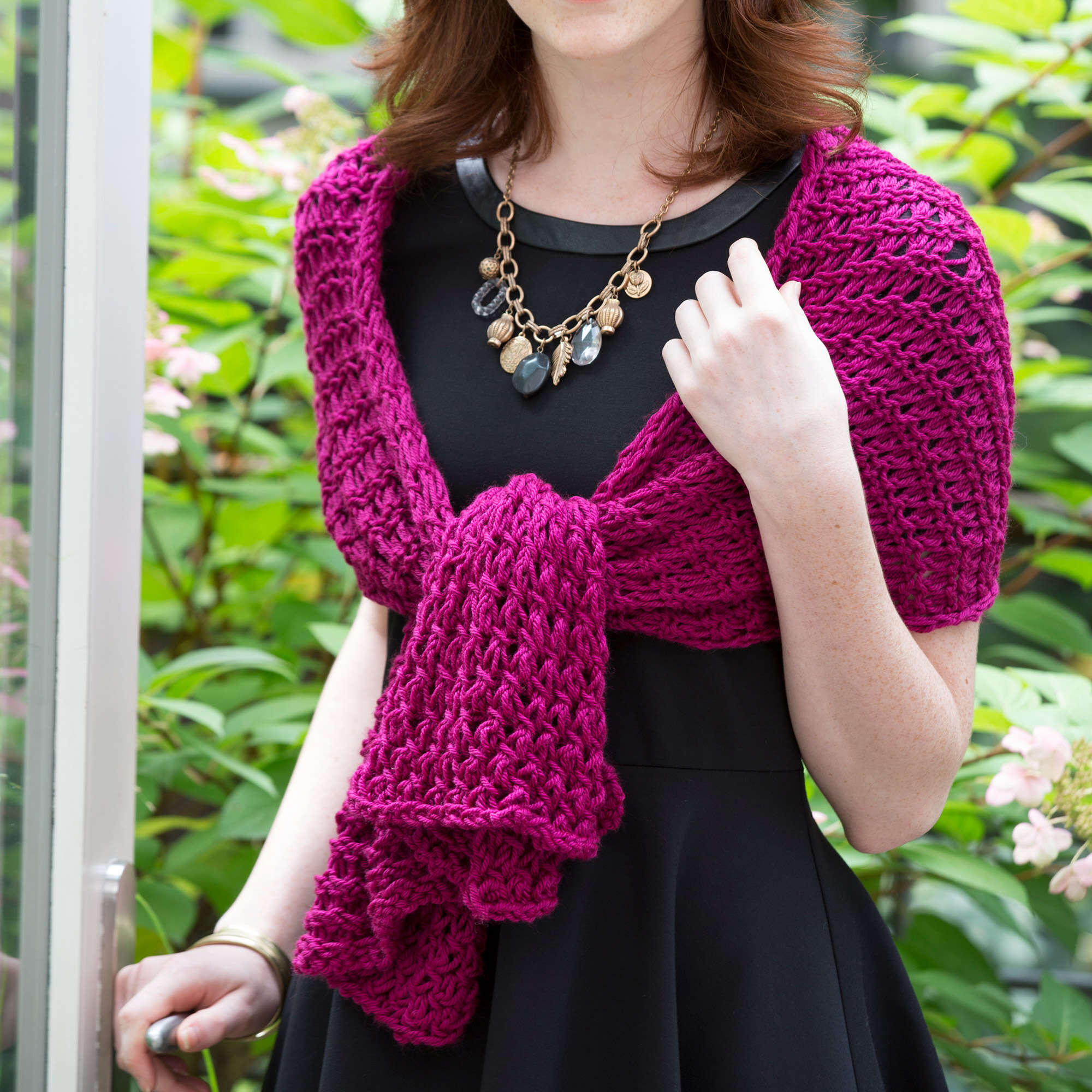 Free Easy Red Heart 8-Hour Shawl Knitting Pattern | Yarnspirations