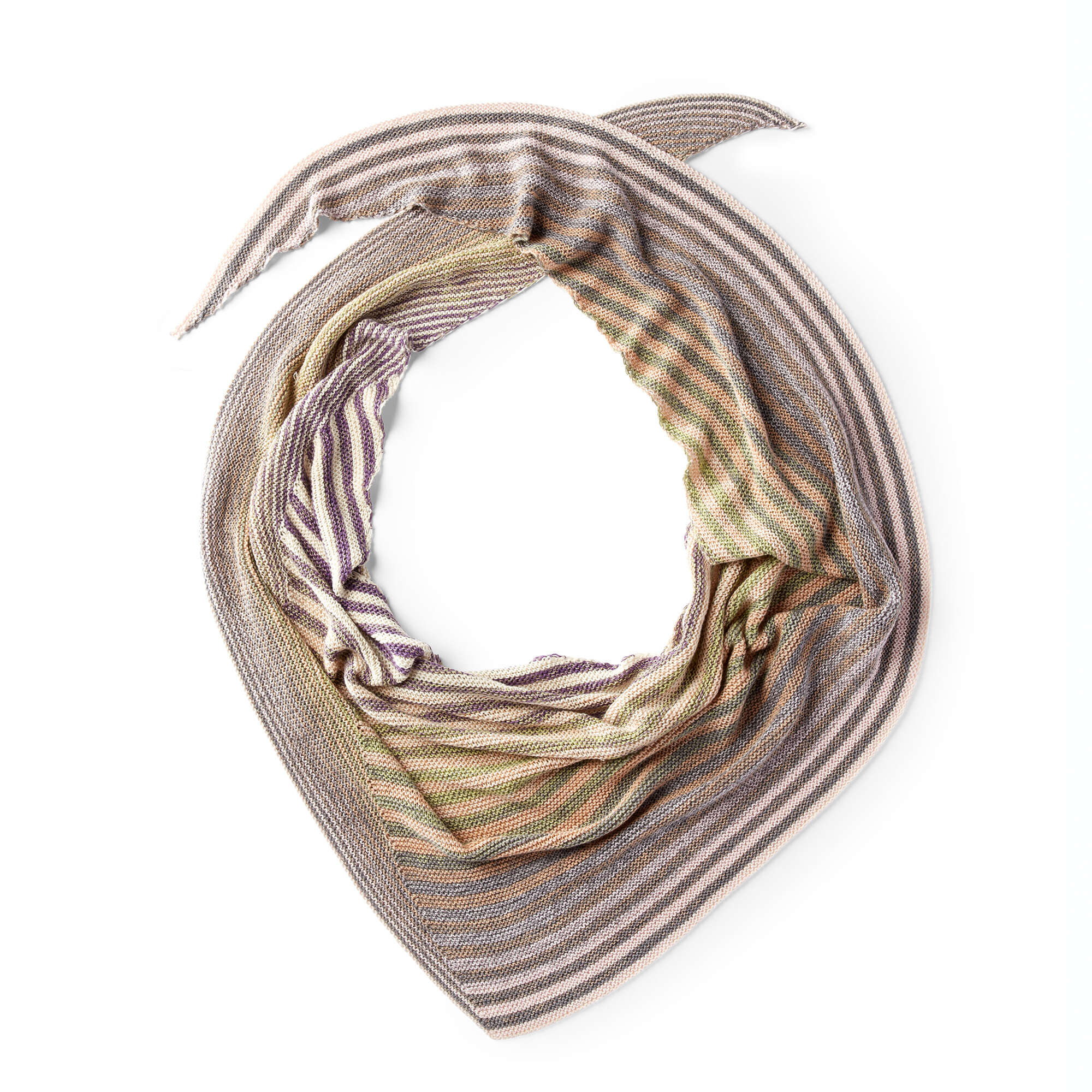 Free Easy Red Heart Shifting Stripes Shawl Knitting Pattern ...