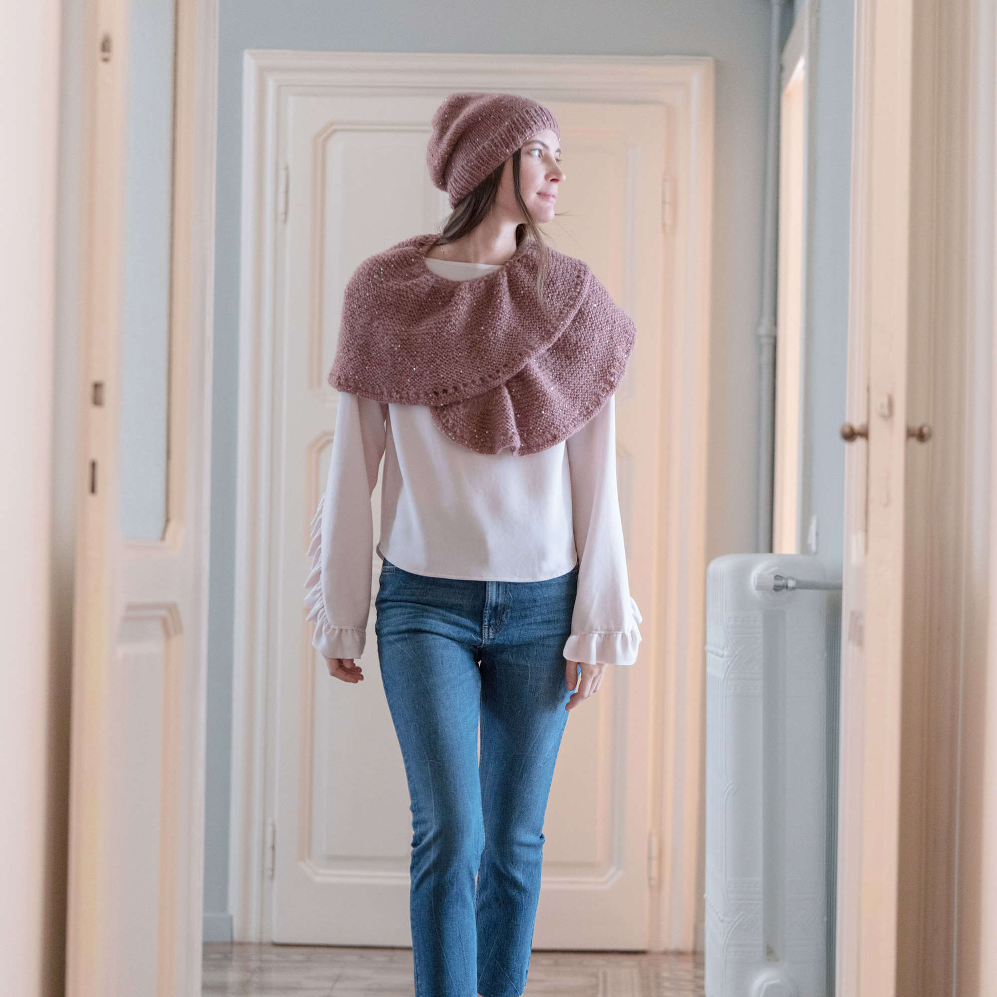 Free Red Heart Arco Shawl Knitting Pattern | Yarnspirations