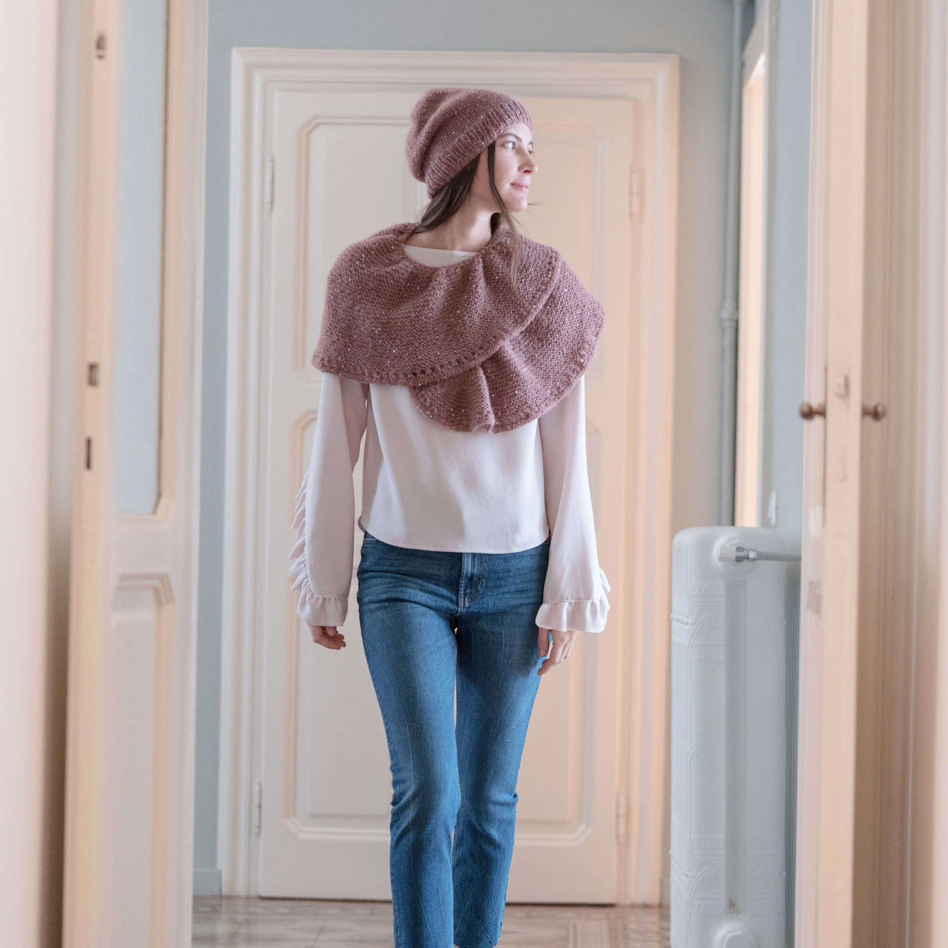 Free Red Heart Arco Shawl Knitting Pattern | Yarnspirations