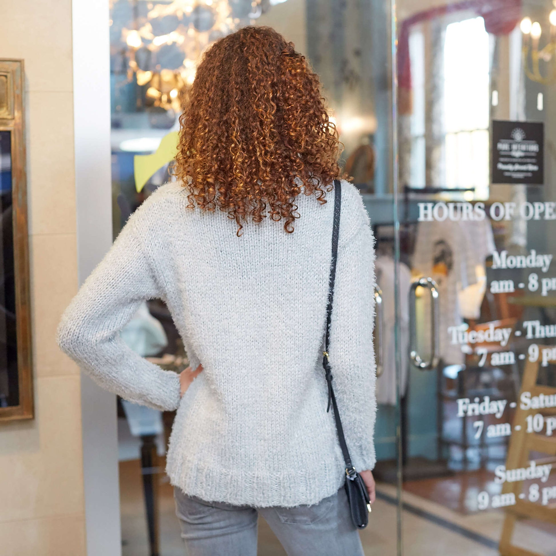 Free Easy Red Heart So Soft Comfy Sweater Knitting Pattern | Yarnspirations