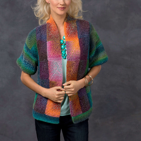 Free Red Heart Mitered Square Jacket Knitting Pattern | Yarnspirations