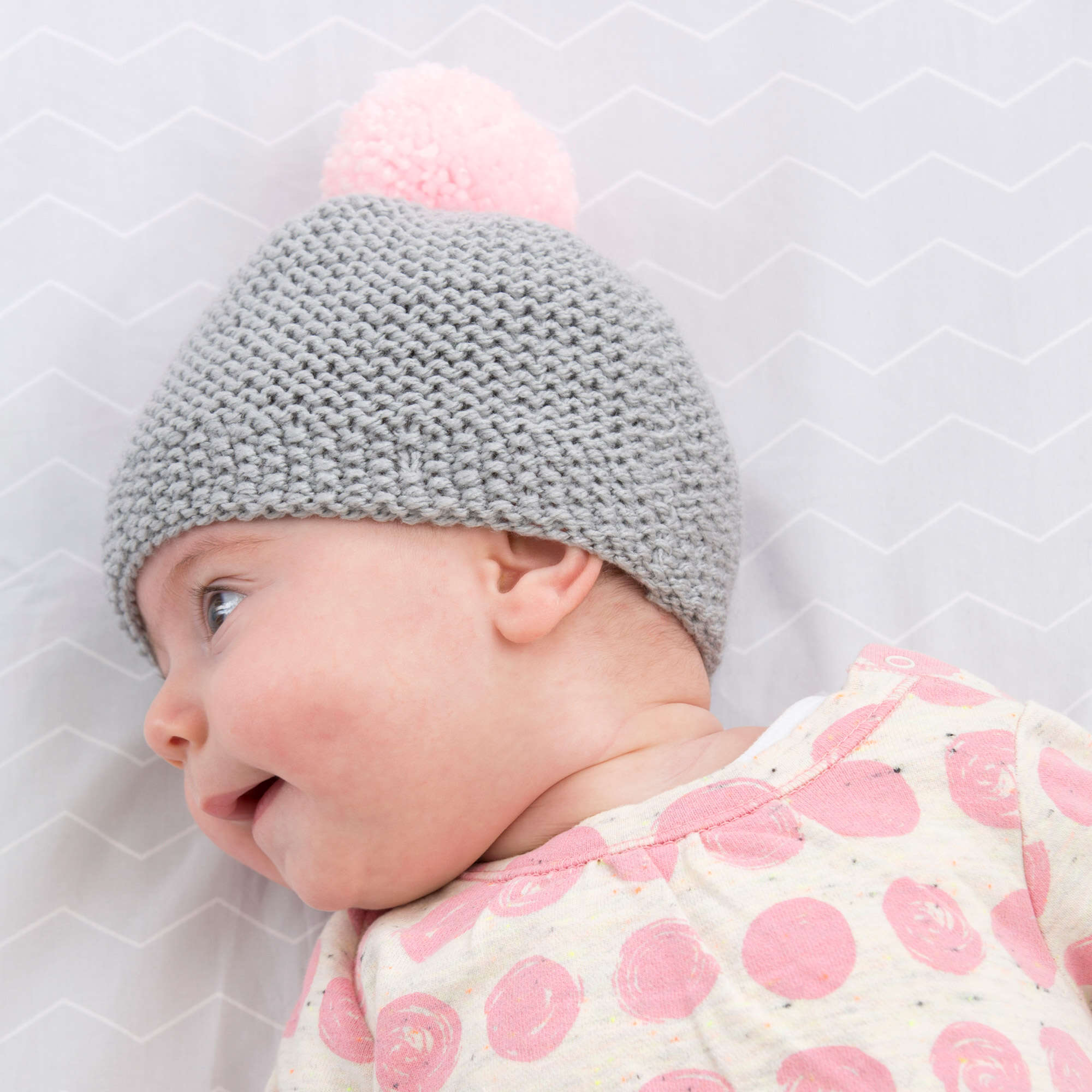 Free Easy Red Heart Newborn Cozy Cap Knitting Pattern | Yarnspirations