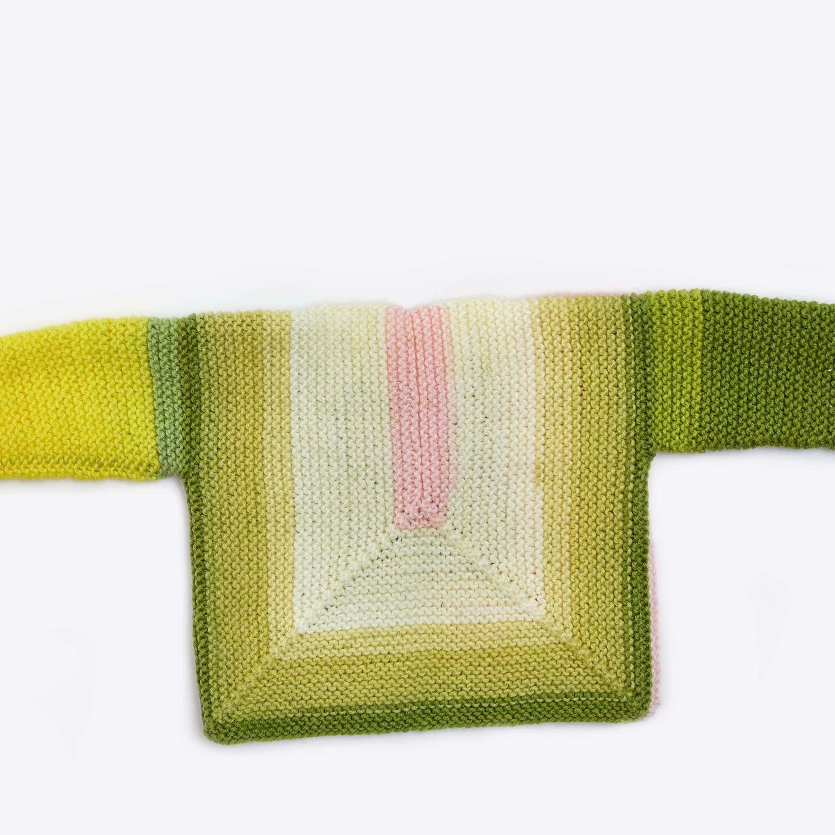 Red Heart Mitered Colorblock Baby Knit Cardigan | Yarnspirations