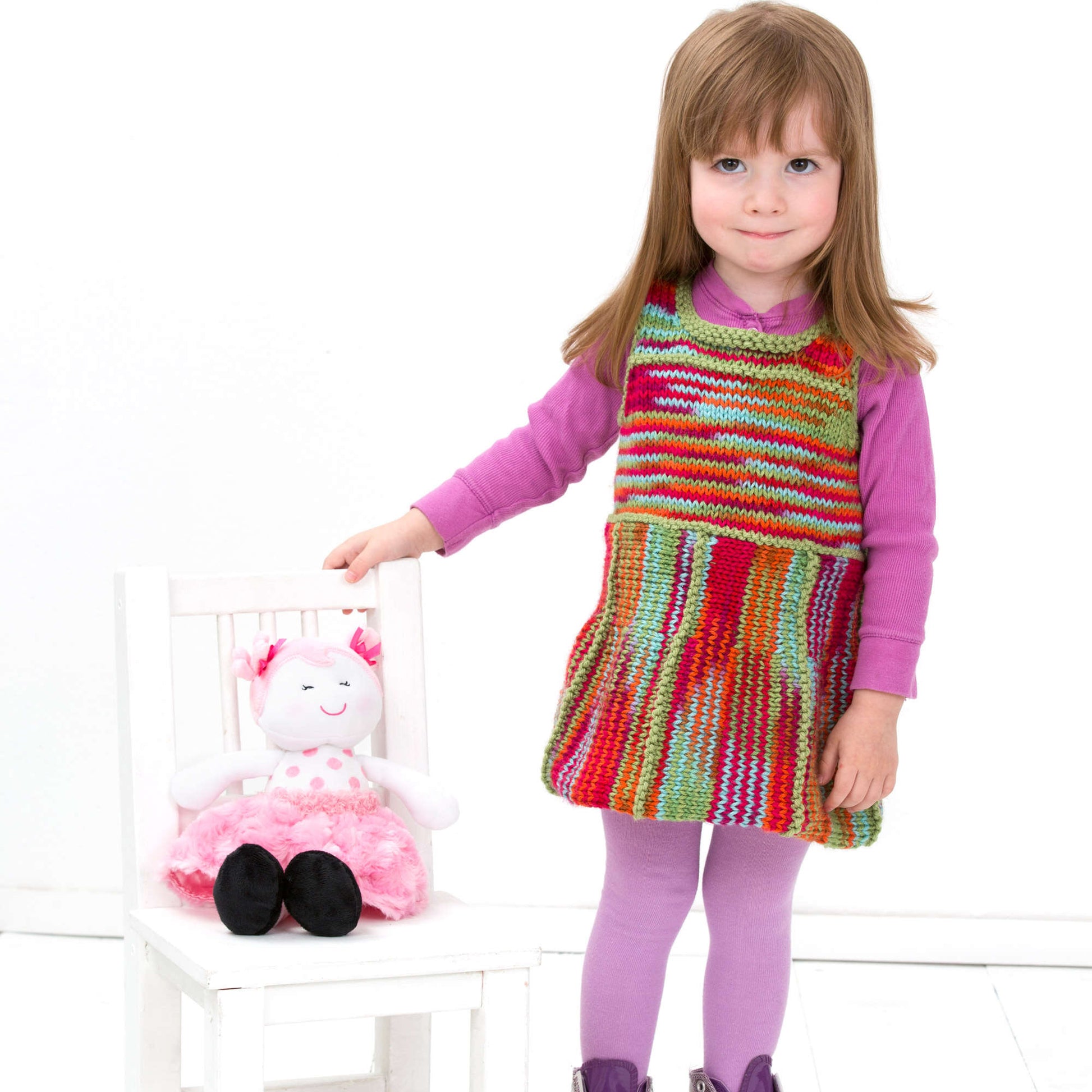 Free Red Heart Flared Jumper Knitting Pattern | Yarnspirations