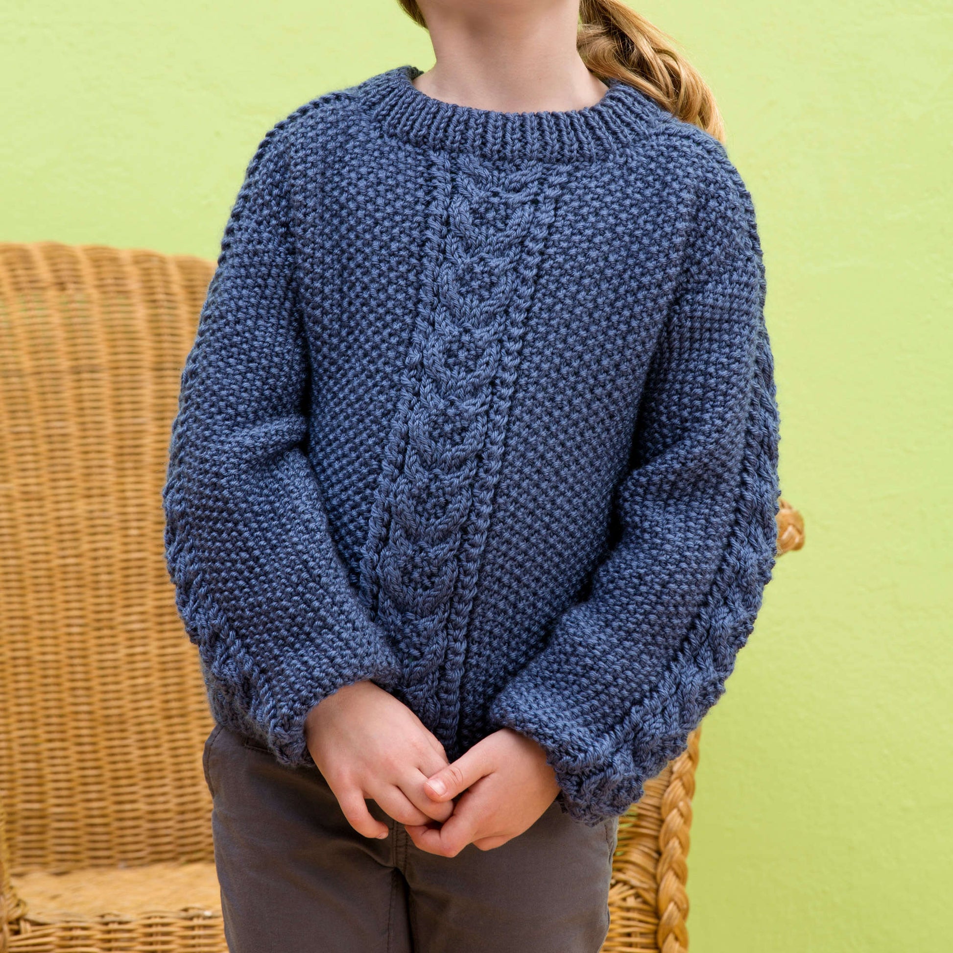 Free Red Heart Saddle Shoulder Pullover Knitting Pattern | Yarnspirations