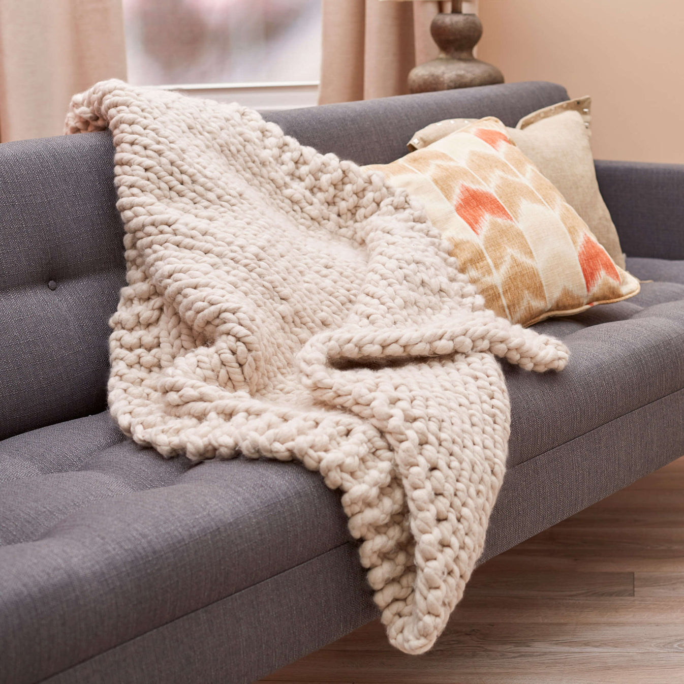 Free Beginner Red Heart Wonderful Big Stitch Throw Knitting Pattern ...