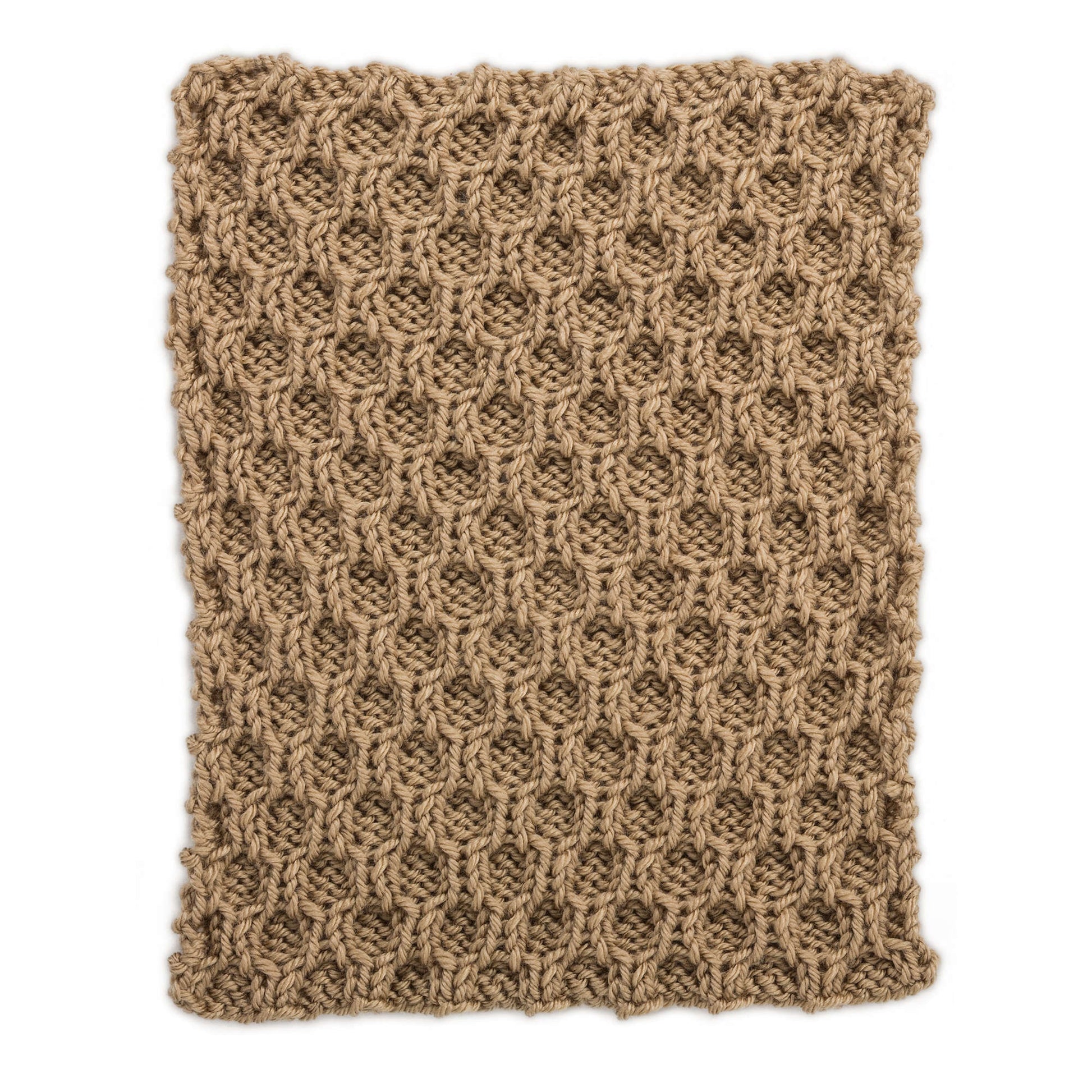 Free Red Heart Honeycomb Trellis Square for Your Cables Afghan Knitting Pattern | Yarnspirations