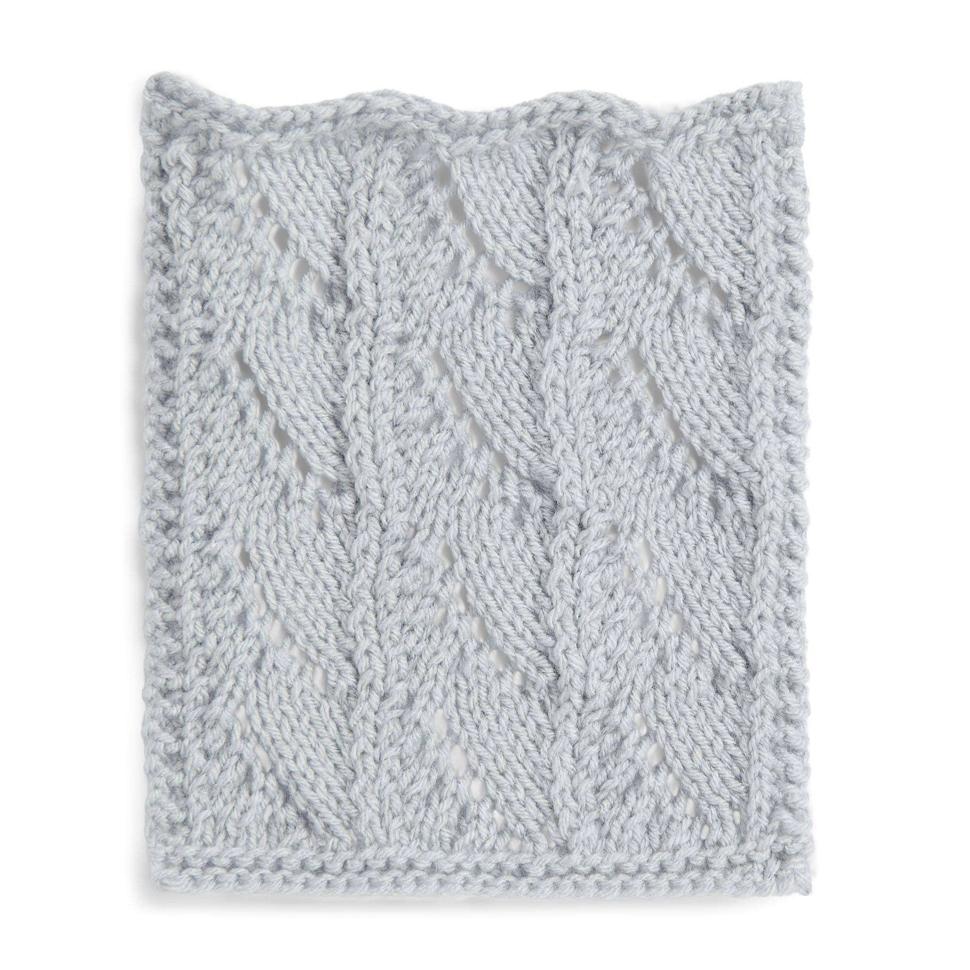 Free Easy Red Heart Lacy Fans Block Knitting Pattern | Yarnspirations