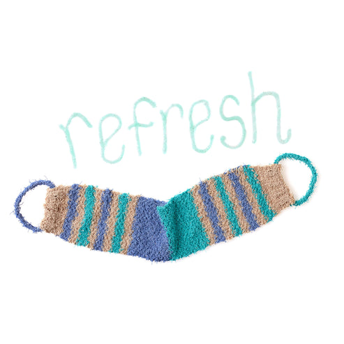 Free Easy Red Heart Color-Block Back Scrubber Knitting Pattern ...