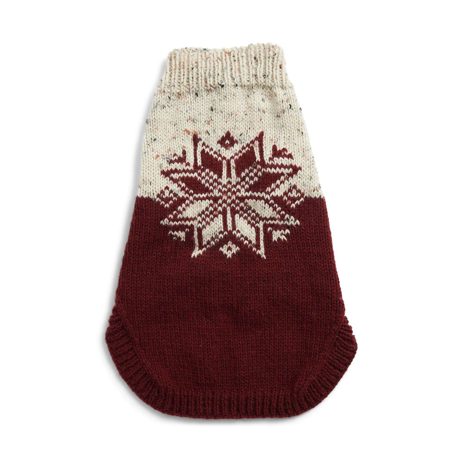 Free Red Heart Fair Isle Dog Sweater Knitting Pattern | Yarnspirations