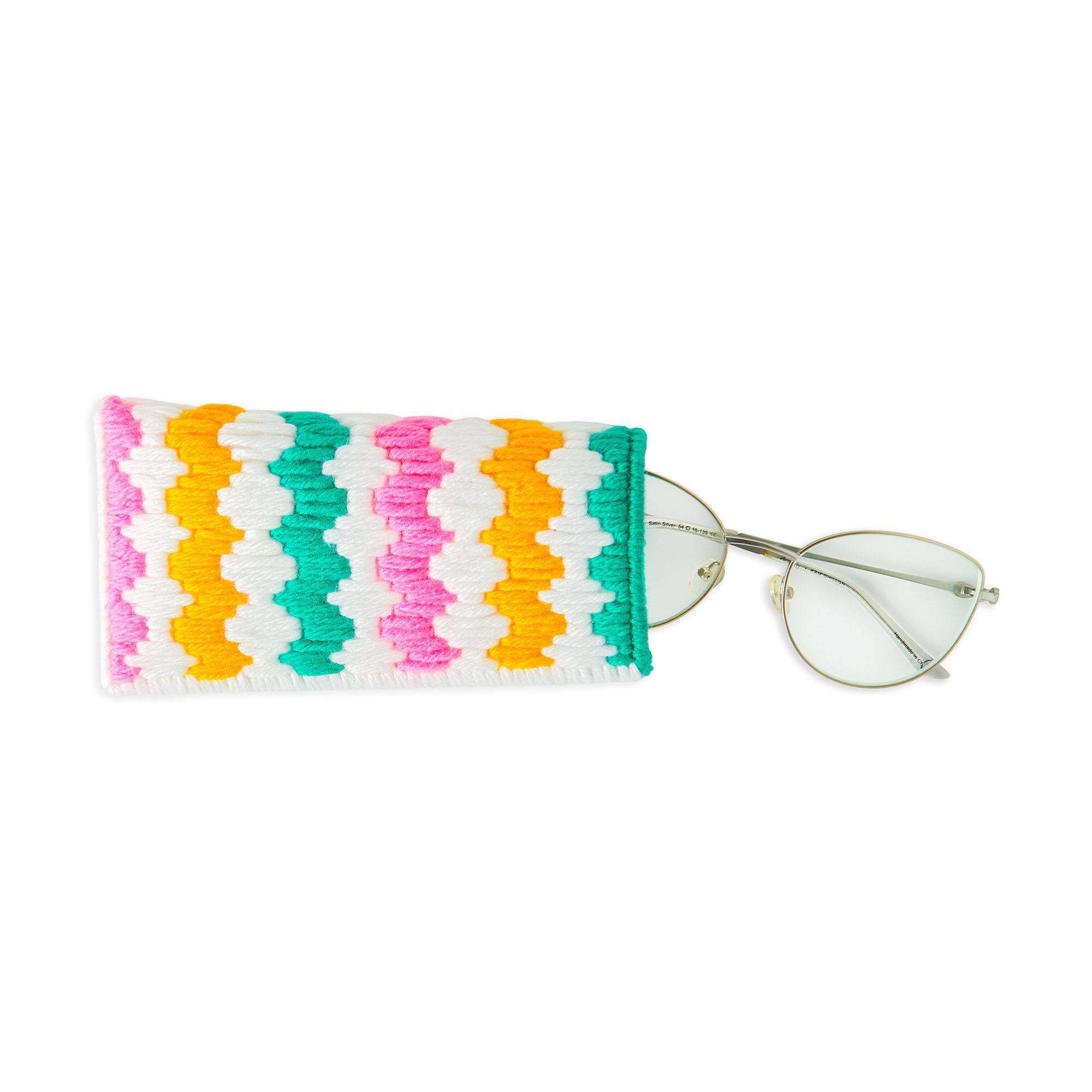 Free Easy Red Heart Plastic Canvas Eyeglasses Case Craft Pattern ...