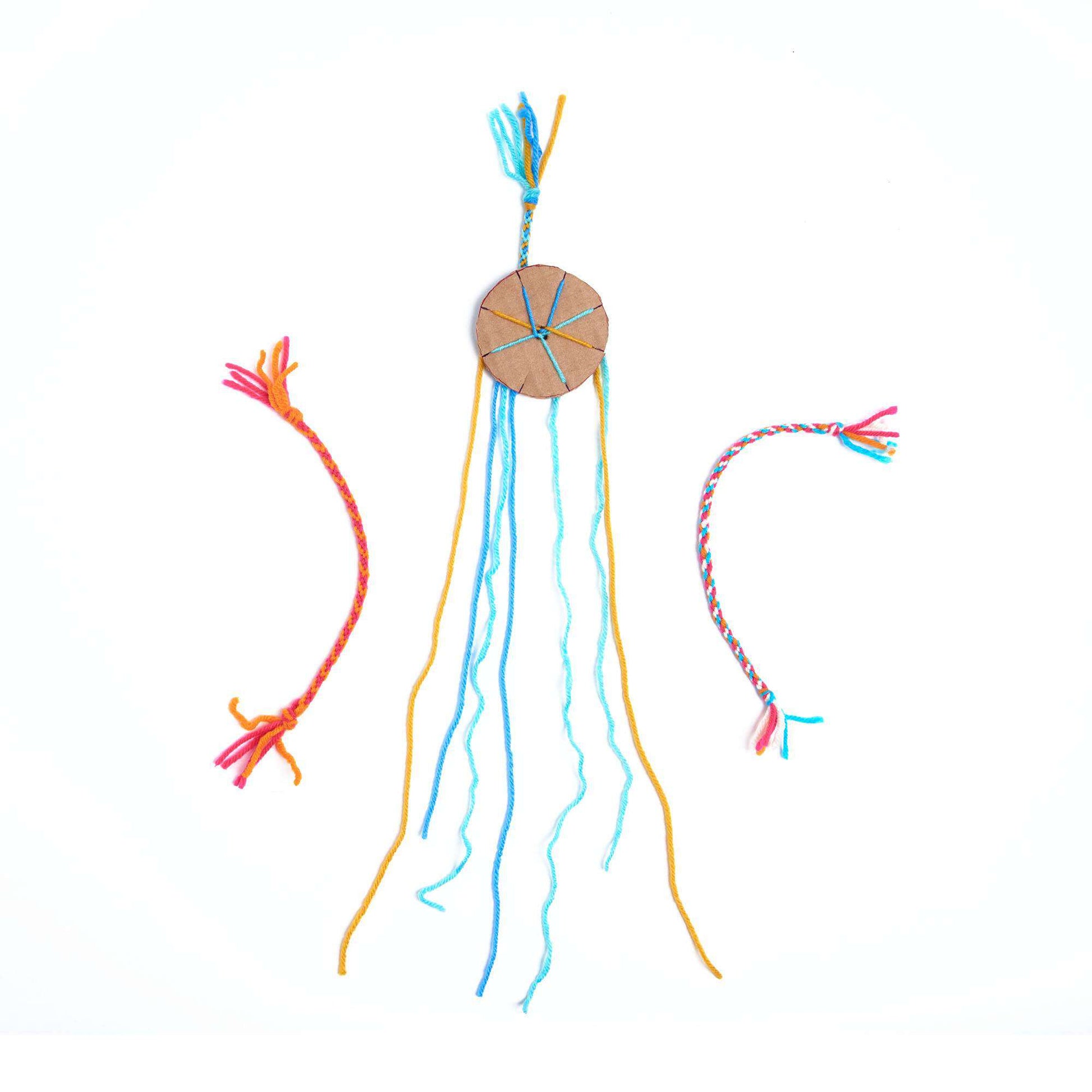 Red Heart Let's Be Friends Loom Braid Bracelets | Yarnspirations