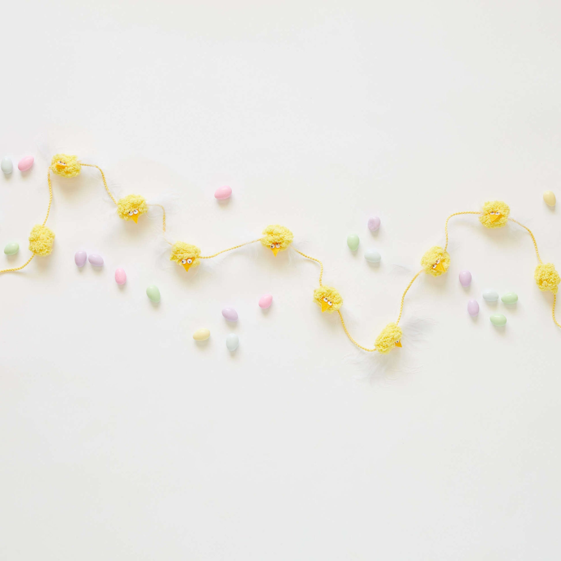 Red Heart Spring Chick Garland | Yarnspirations