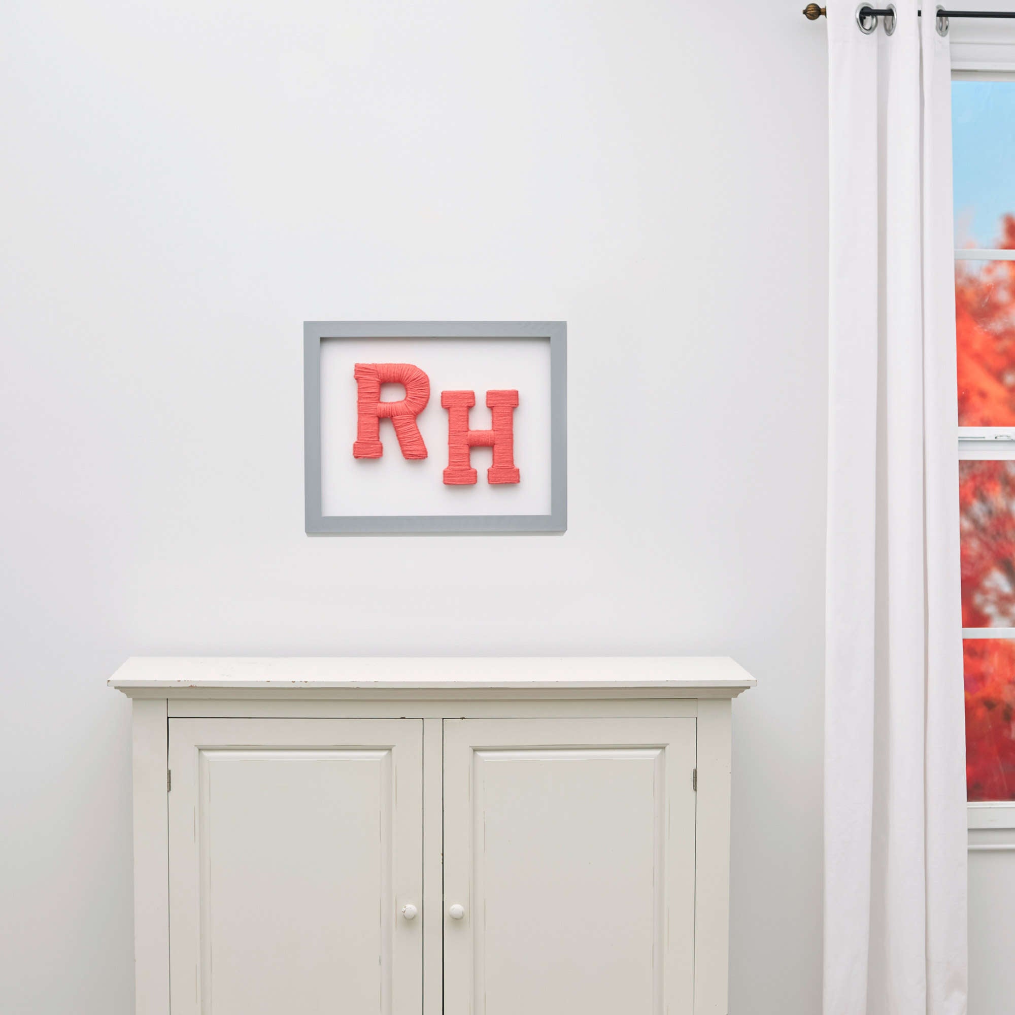 Free Easy Red Heart Wrapped Initials Craft Pattern | Yarnspirations