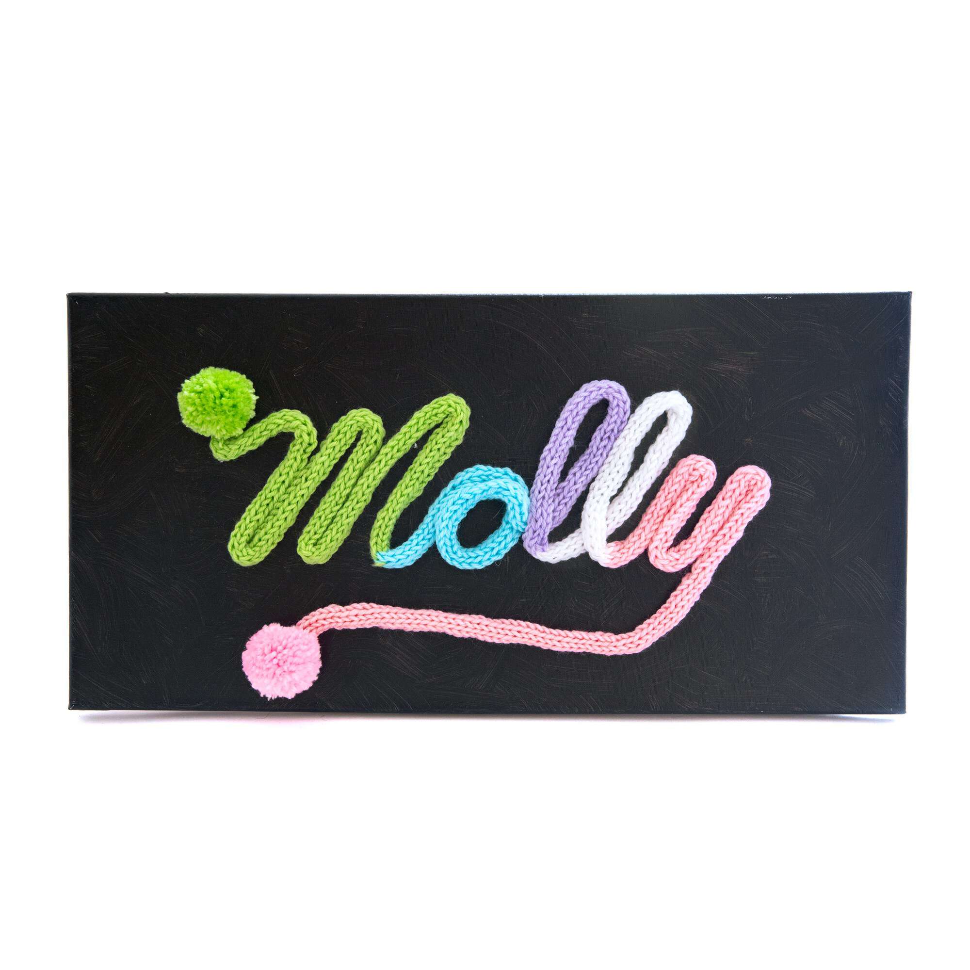 Red Heart Spool Knit Name Sign | Yarnspirations