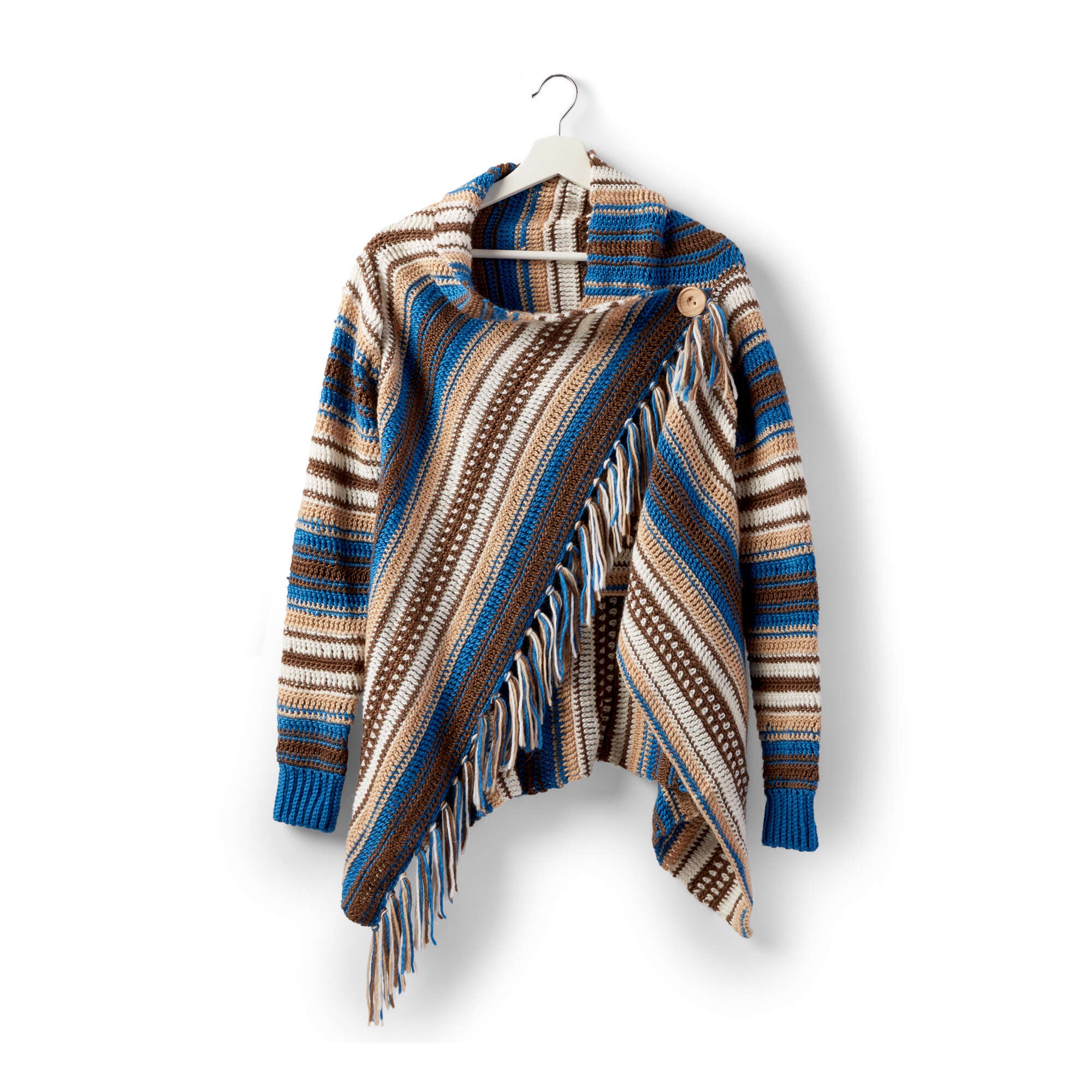 Free Sugar Bush Western Fringe Wrap Crochet Pattern | Yarnspirations
