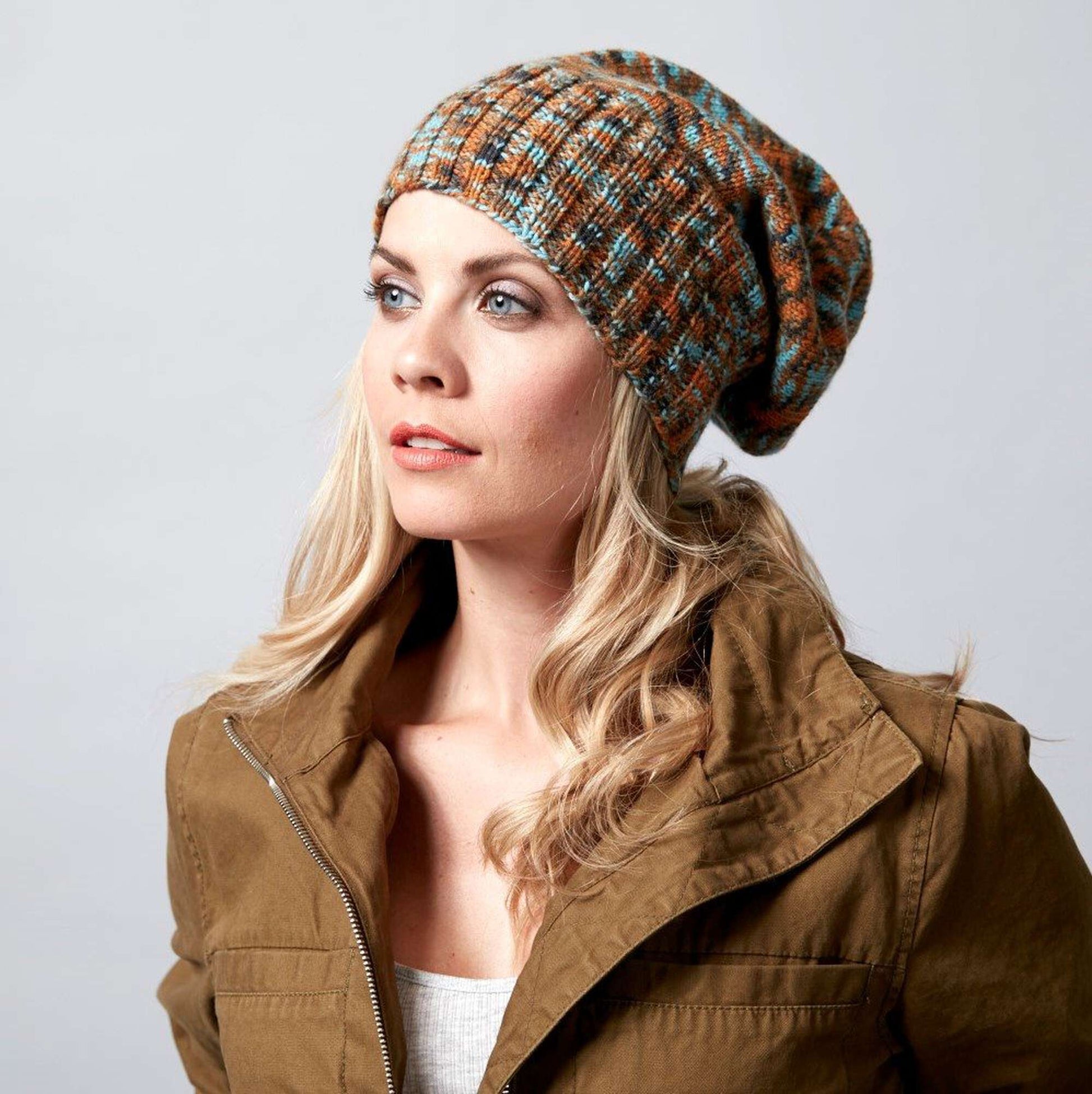 Free Easy Sugar Bush Fire & Ice Slouchy Hat Knitting Pattern ...