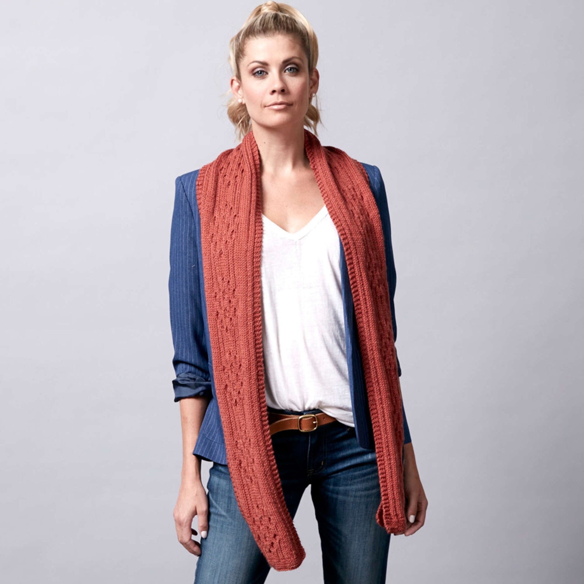 Free Sugar Bush Hill & Valley Scarf Knitting Pattern | Yarnspirations