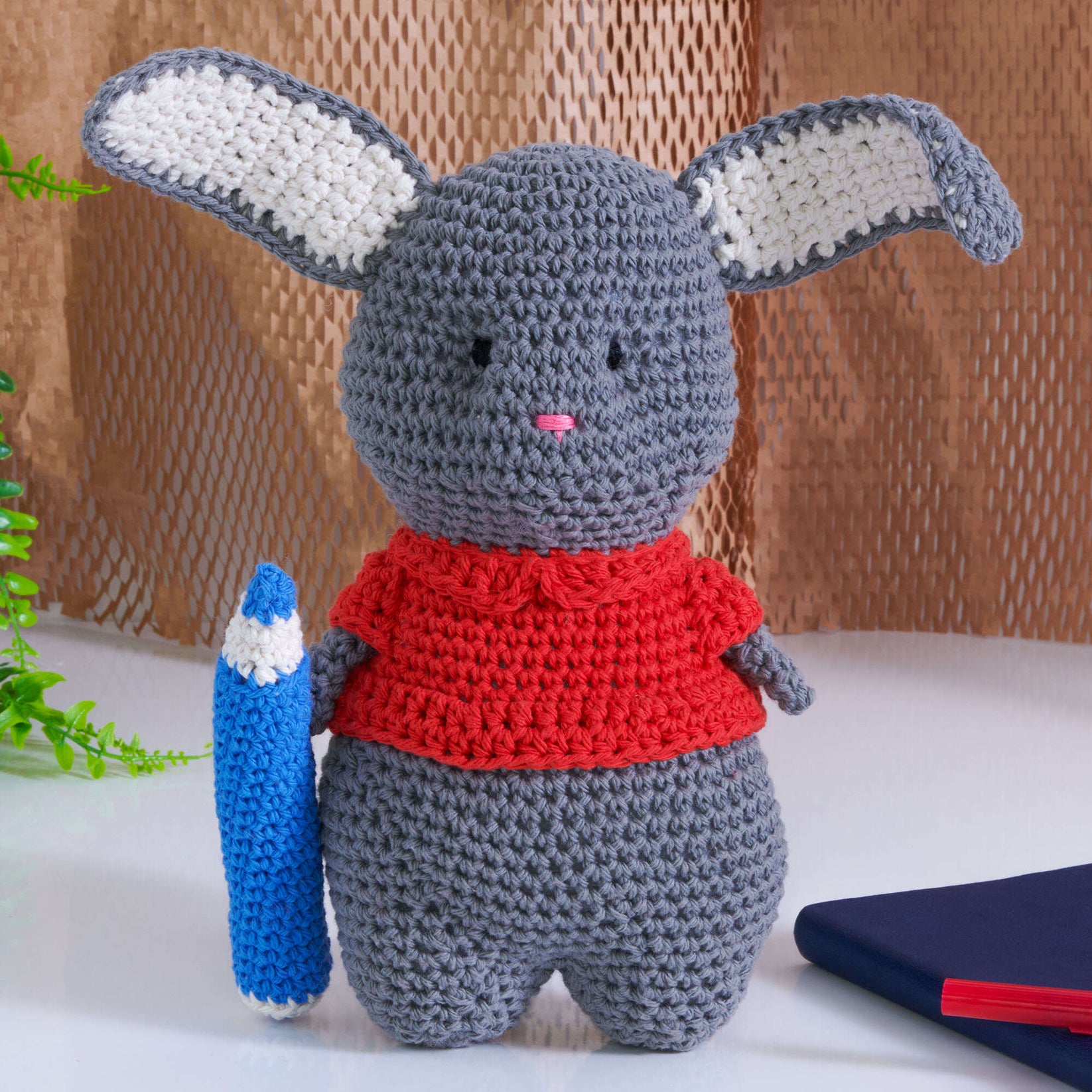 Free Lily Ronnie the Rabbit Toy Crochet Pattern | Yarnspirations
