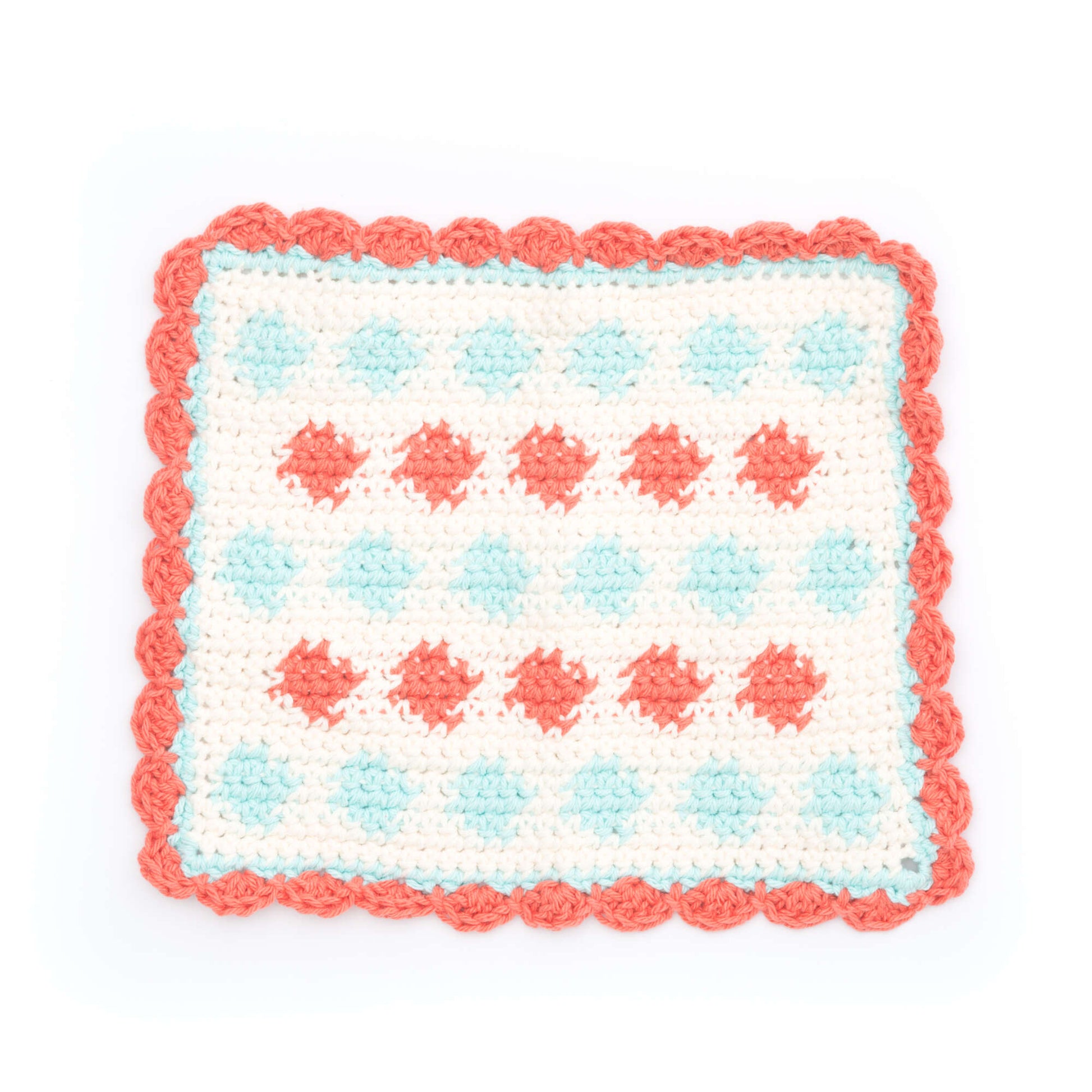 Lily Sugar'n Cream Polka Dot Dishcloth | Yarnspirations
