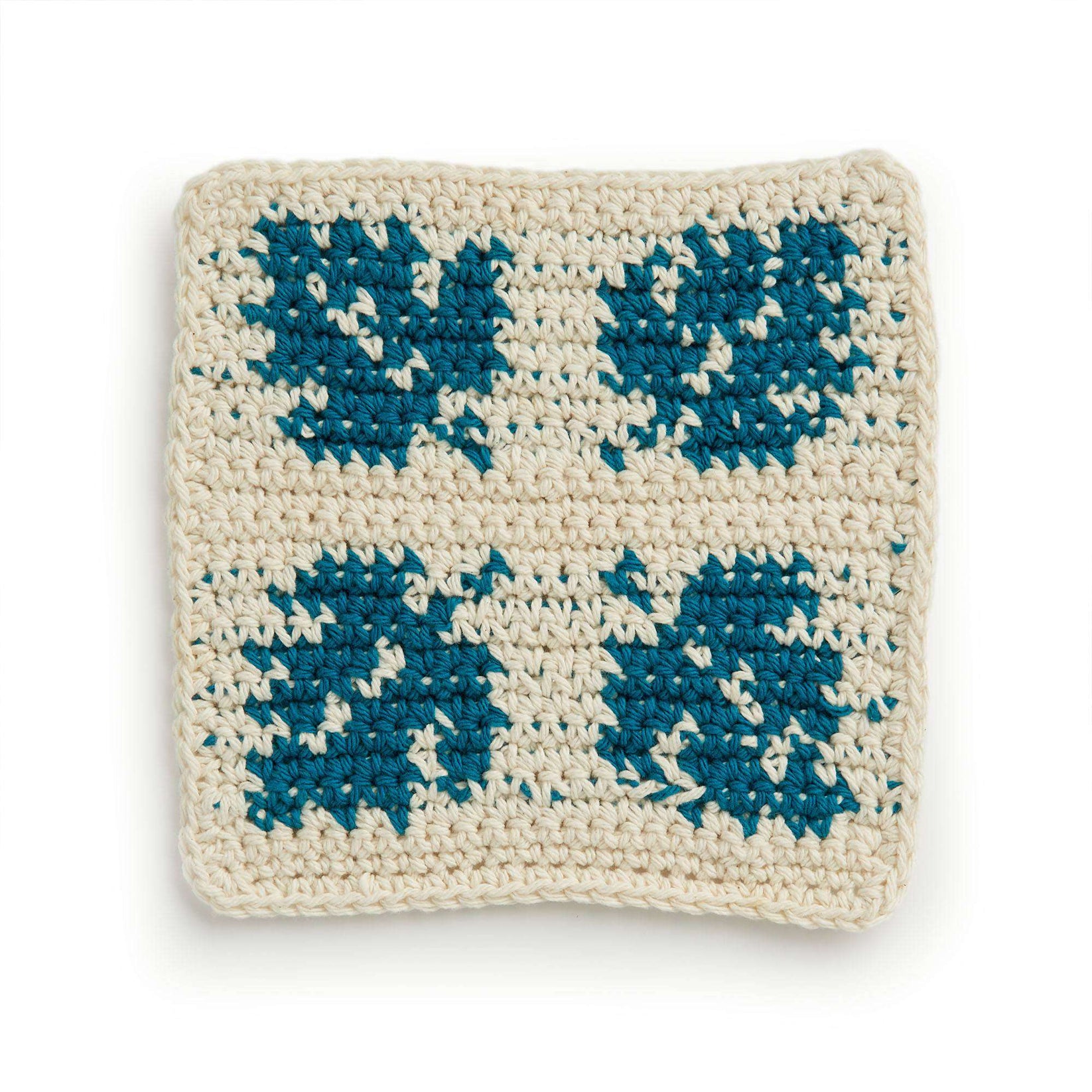 Free Easy Lily Botanical Crochet Dishcloth Crochet Pattern | Yarnspirations