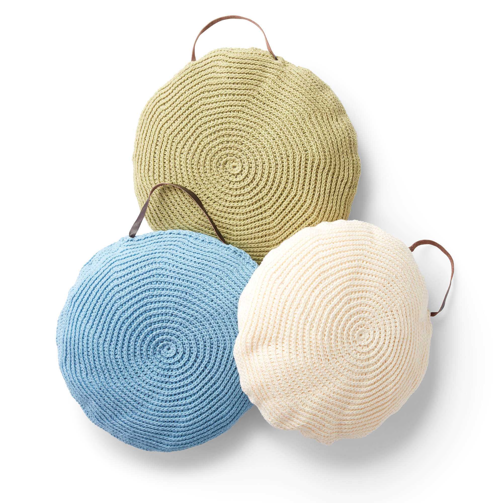 Free Easy Lily Sugar'n Cream Spiral Pillow Crochet Pattern | Yarnspirations