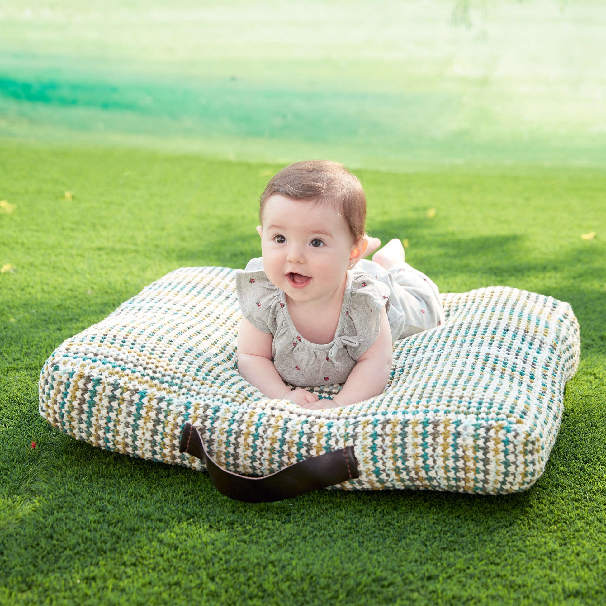 Free Easy Lily Sugar'n Cream Handy Square Cushion Knitting Pattern ...