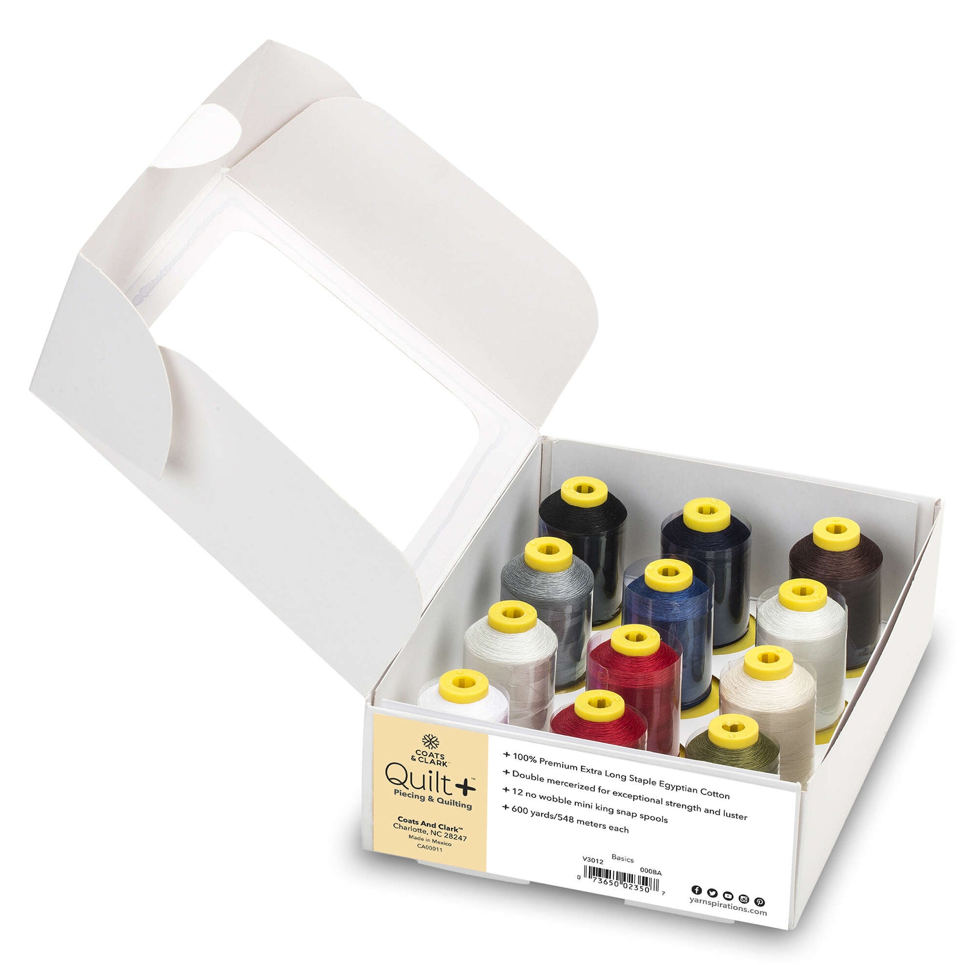 Coats & Clark Quilt + Piecing & Quilting Thread 12 Spool Set ...